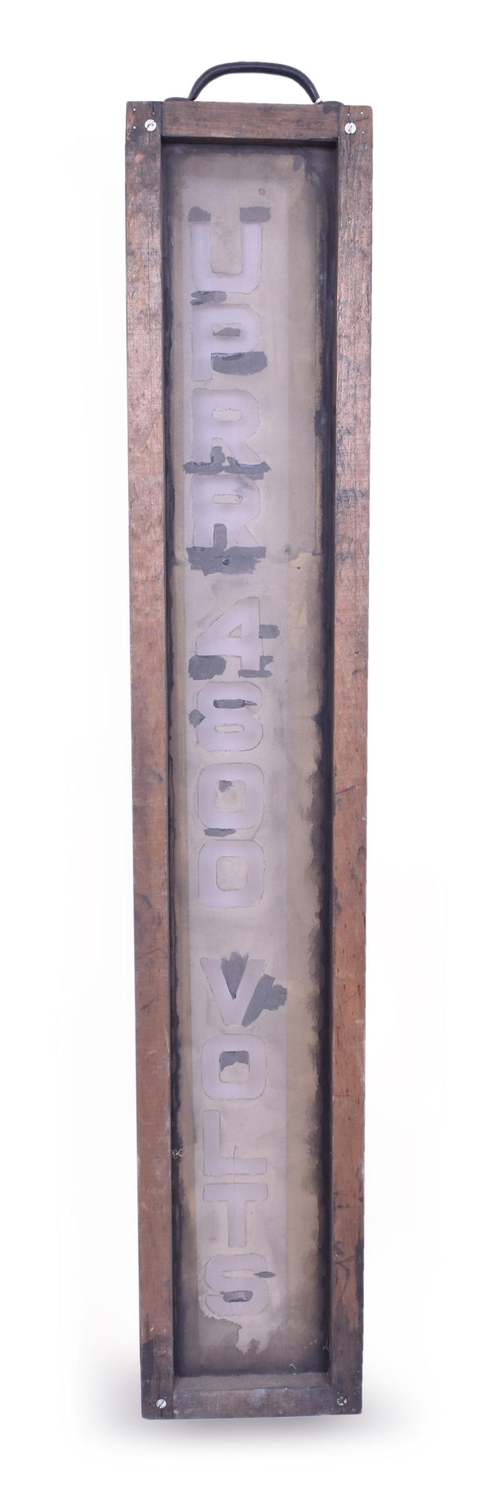 Sold at Auction: Union Pacific Railroad 480 Volts Sign / Screen Print w ...