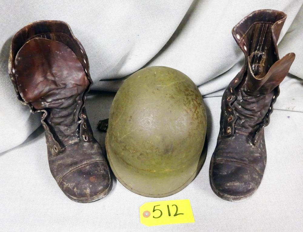 Sold at Auction: US WWII MI steel pot helmet with Capac liner and a ...