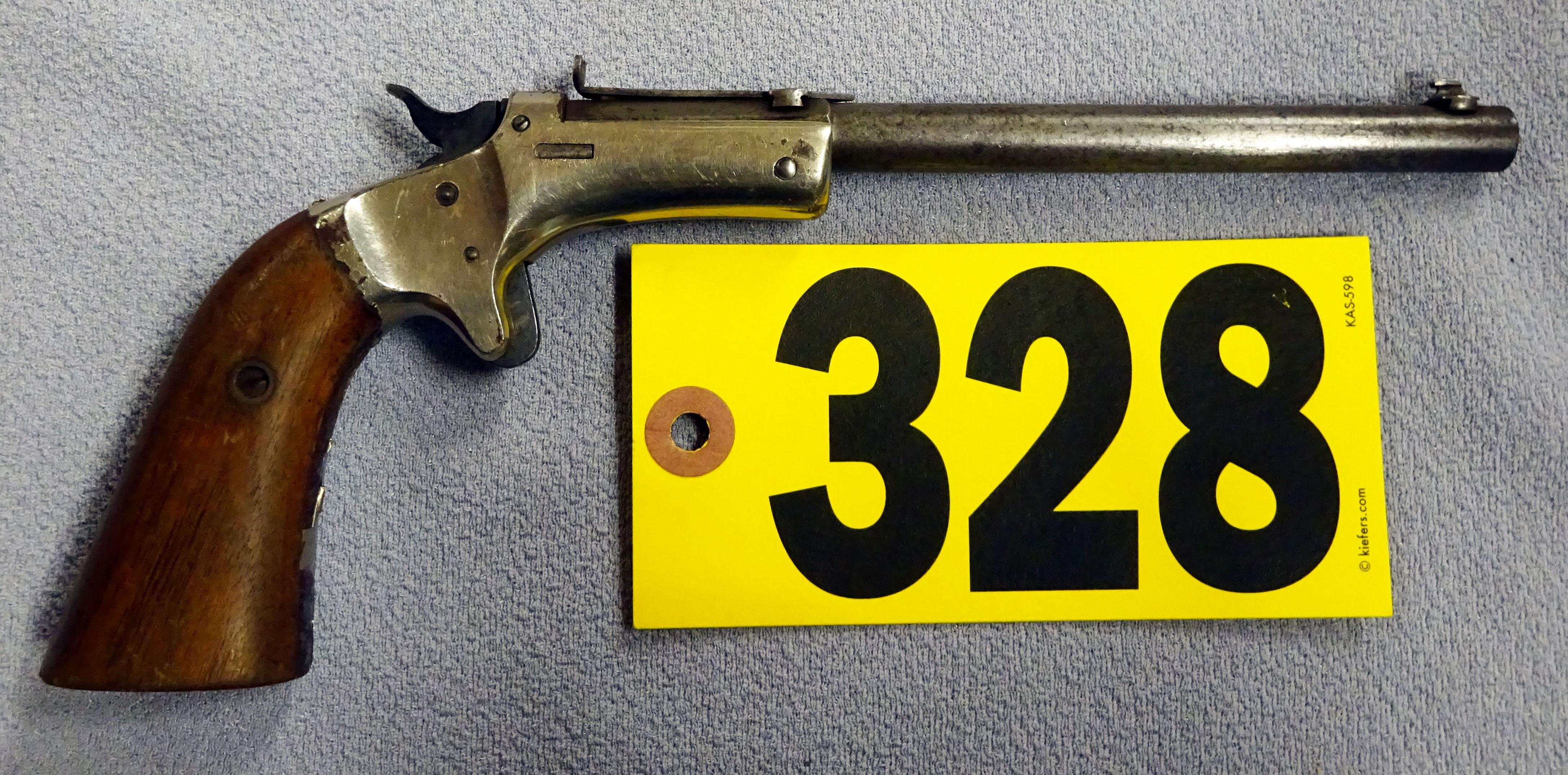 At Auction: Stevens Diamond No. 43 Second Issue pistol, 22, 6” bbl ...