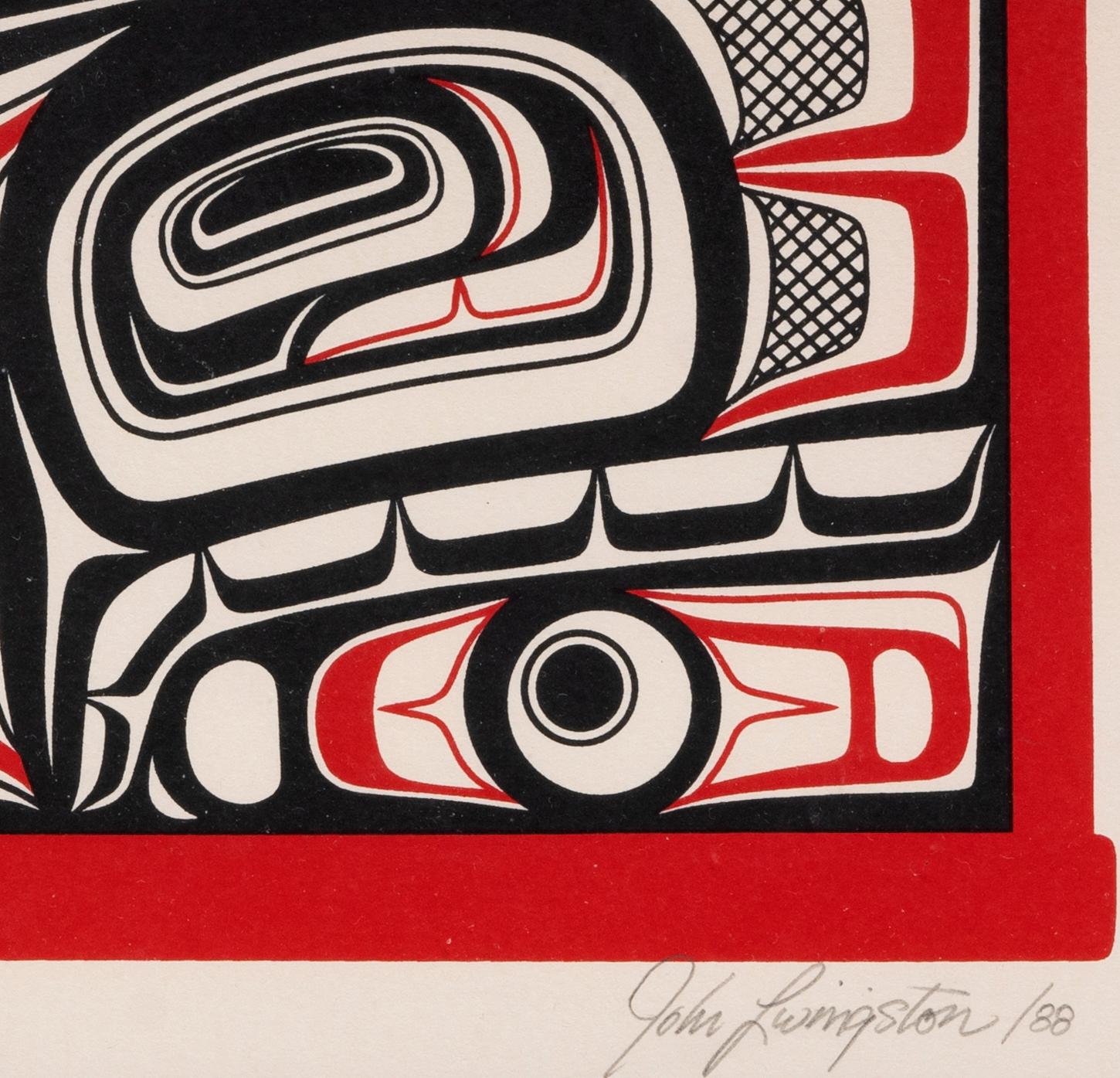 Sold Price: JOHN LIVINGSTON - Tsimshian Box Study - Killer Whale Design ...