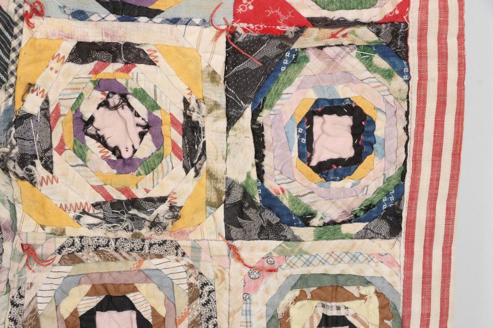 Sold Price: Crazy Log Cabin quilt - May 6, 0122 11:00 AM EDT