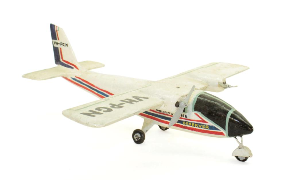 Sold at Auction: Scratch-built wooden Partenavia Observer Aircraft
