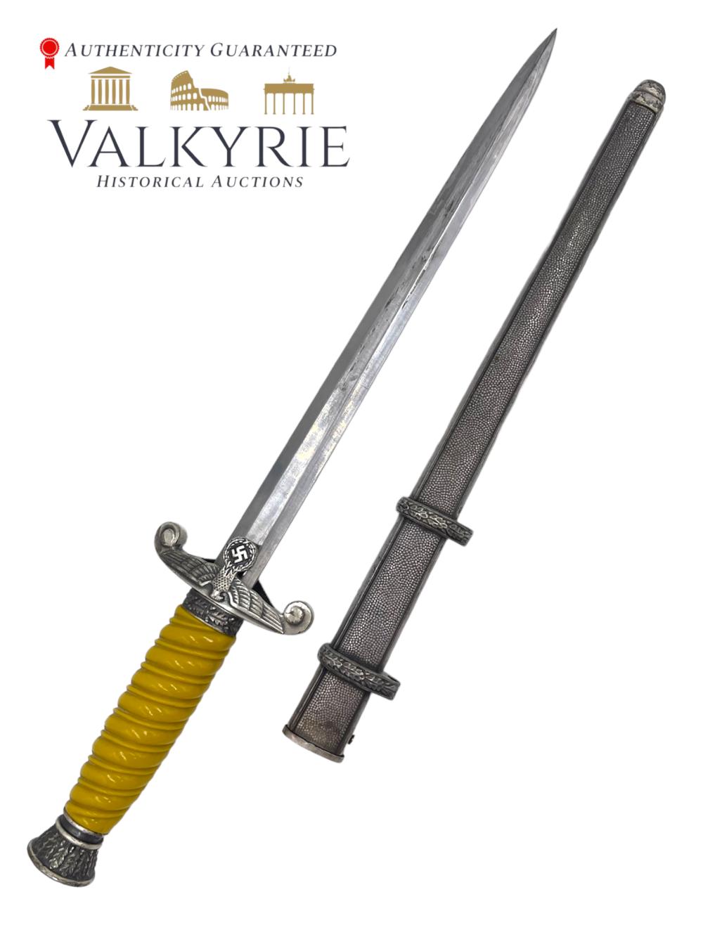 Sold Price: German WWII Heer Dagger by FW Holler Berlin - November 6 ...