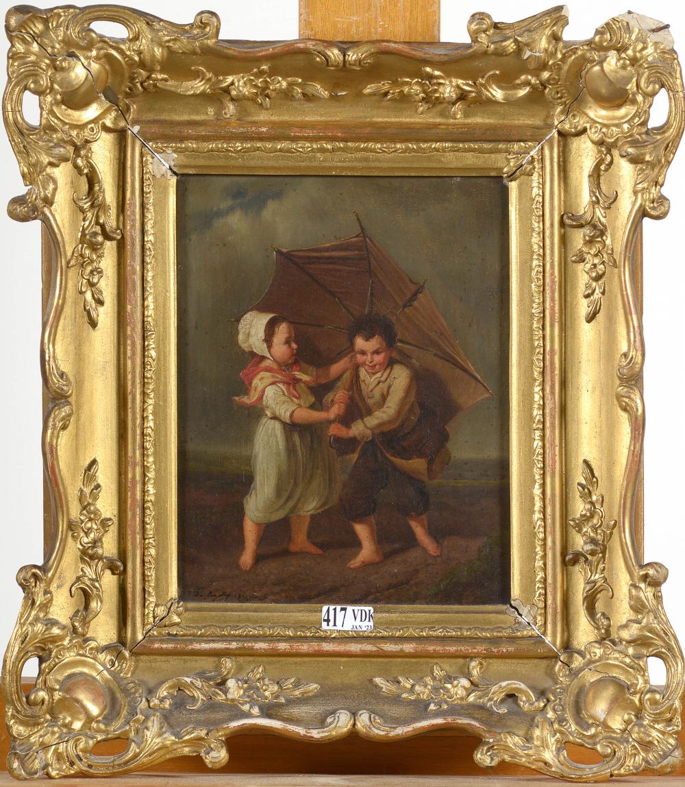 Sold at Auction: Tableaux LUYCKX J.C. (XIXème)