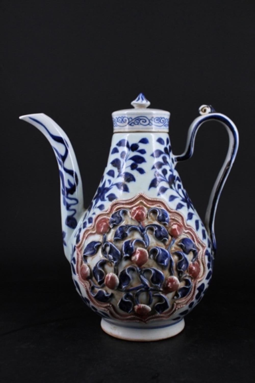 Bid Now: Chinese Ming Porcelain TeaPot - May 6, 0123 1:00 PM EDT