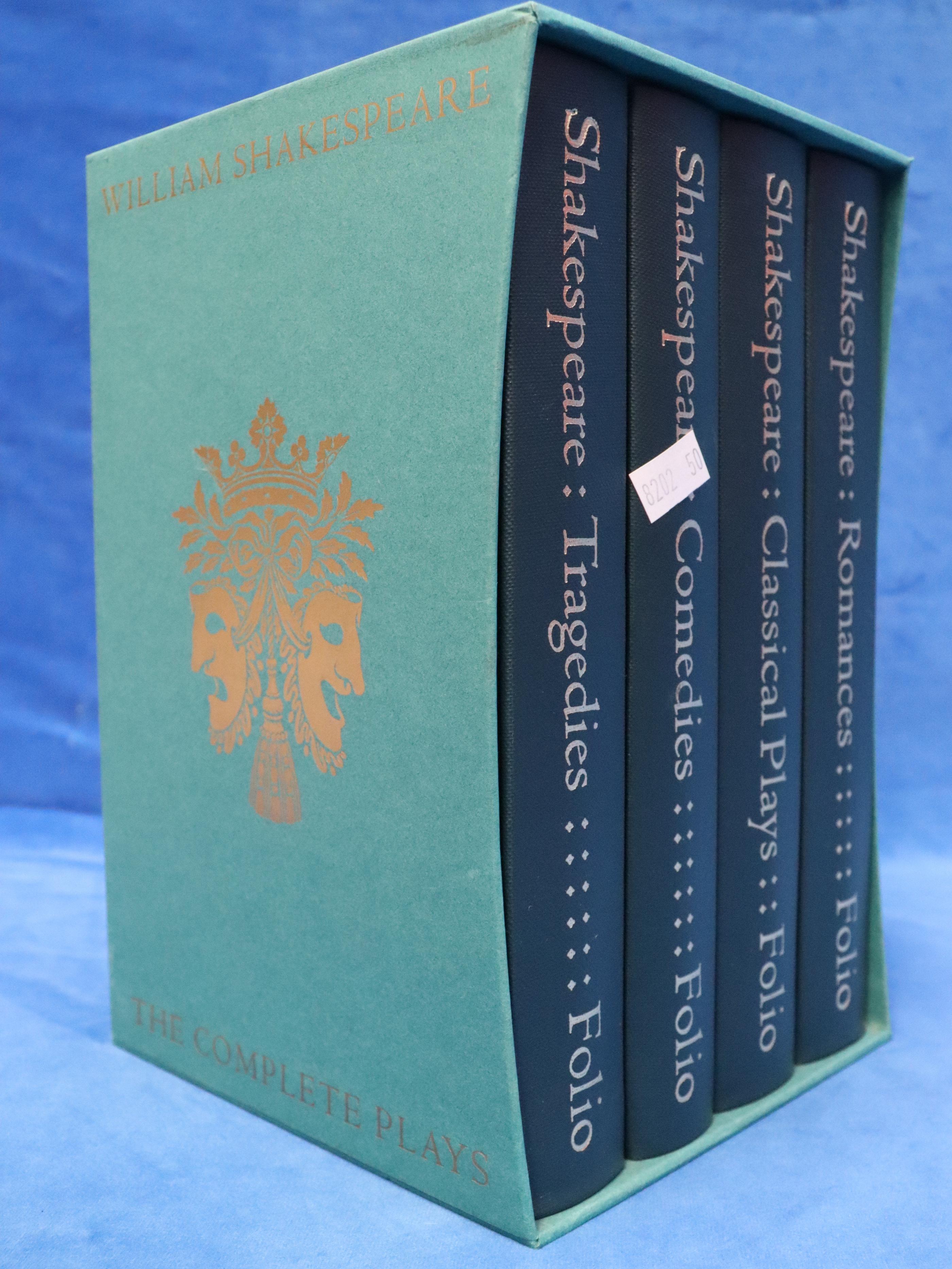 Lot - BOXED SET OF FOUR FOLIO SOCIETY SHAKESPEARE BOOKS INC. ROMANCES ...