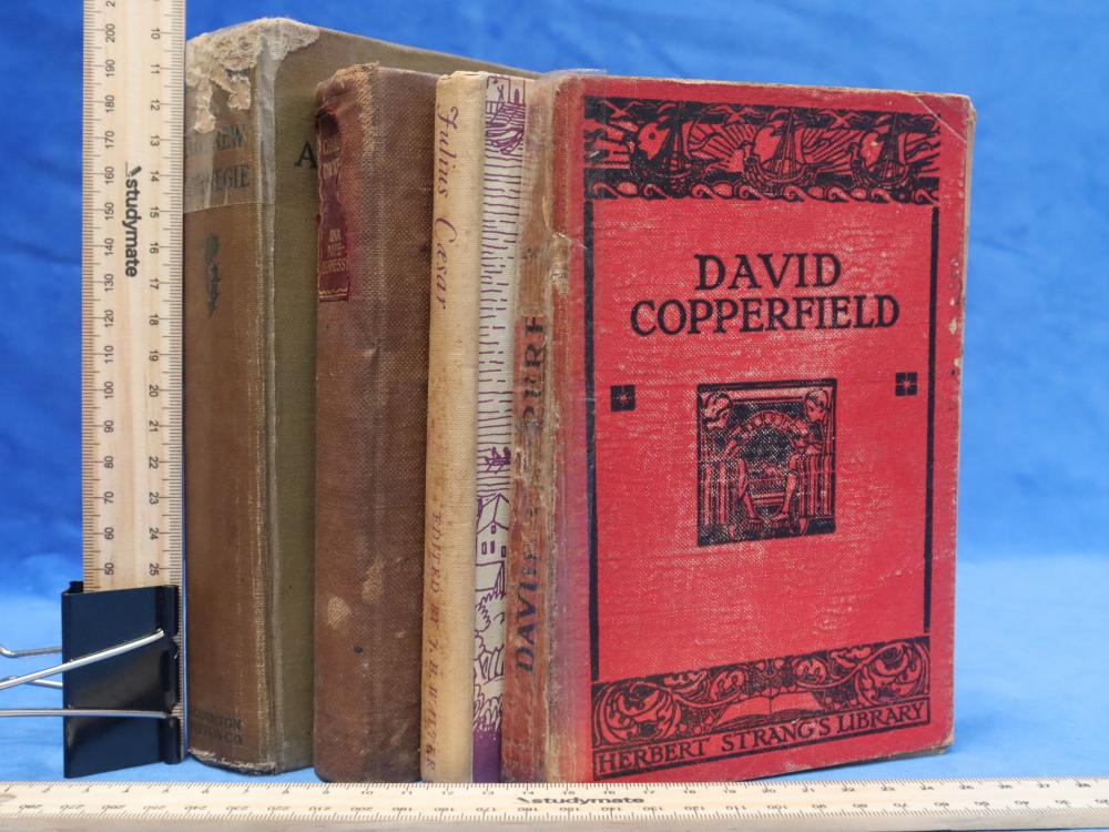 Lot - FOUR BOOKS, INC. DAVID COPPERFIELD, JULIUS CAESAR, CHARLES ...