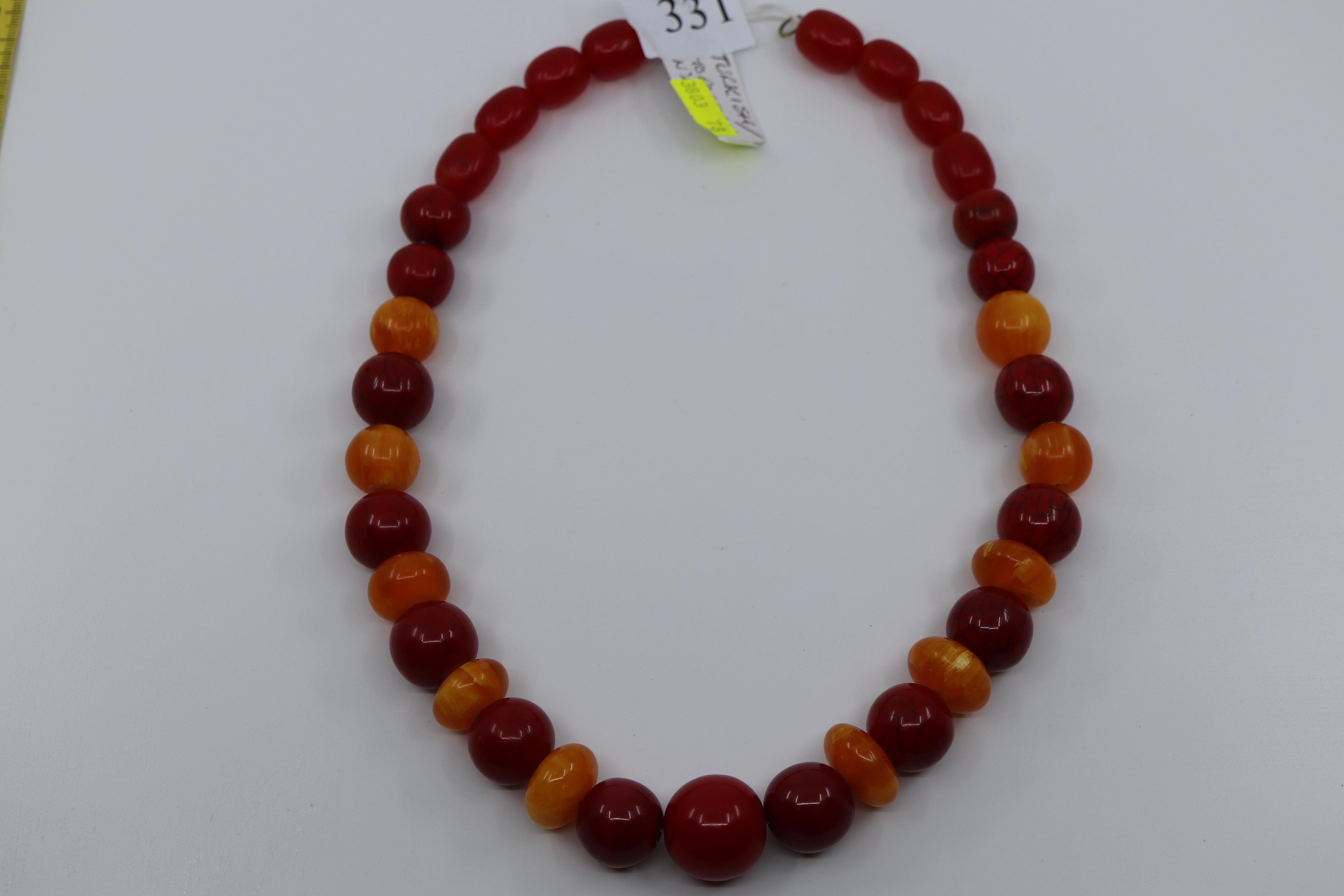 Lot - PRAYER BEADS NECKLACE AMBEROID & OTHERS TURKEY