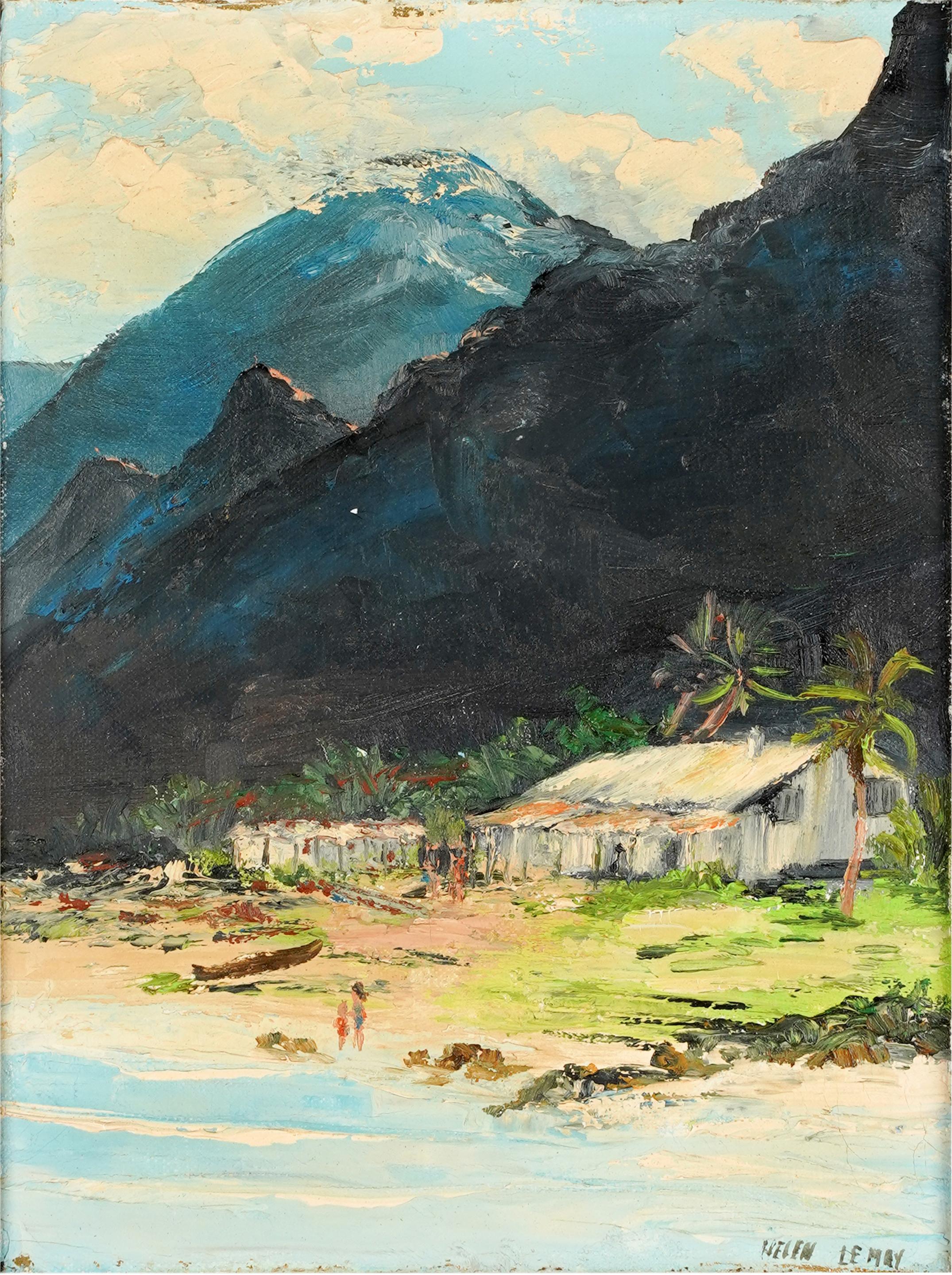 Lot - HELEN LEMAY (20TH CENTURY): HAWAII KONA BEACH SCENE