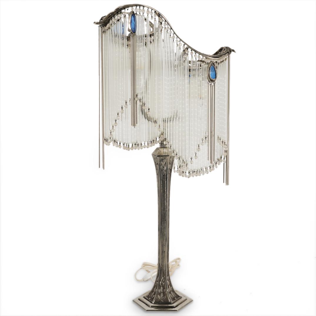 Lot - Hector Guimard Art Nouveau Bronze Table Lamp