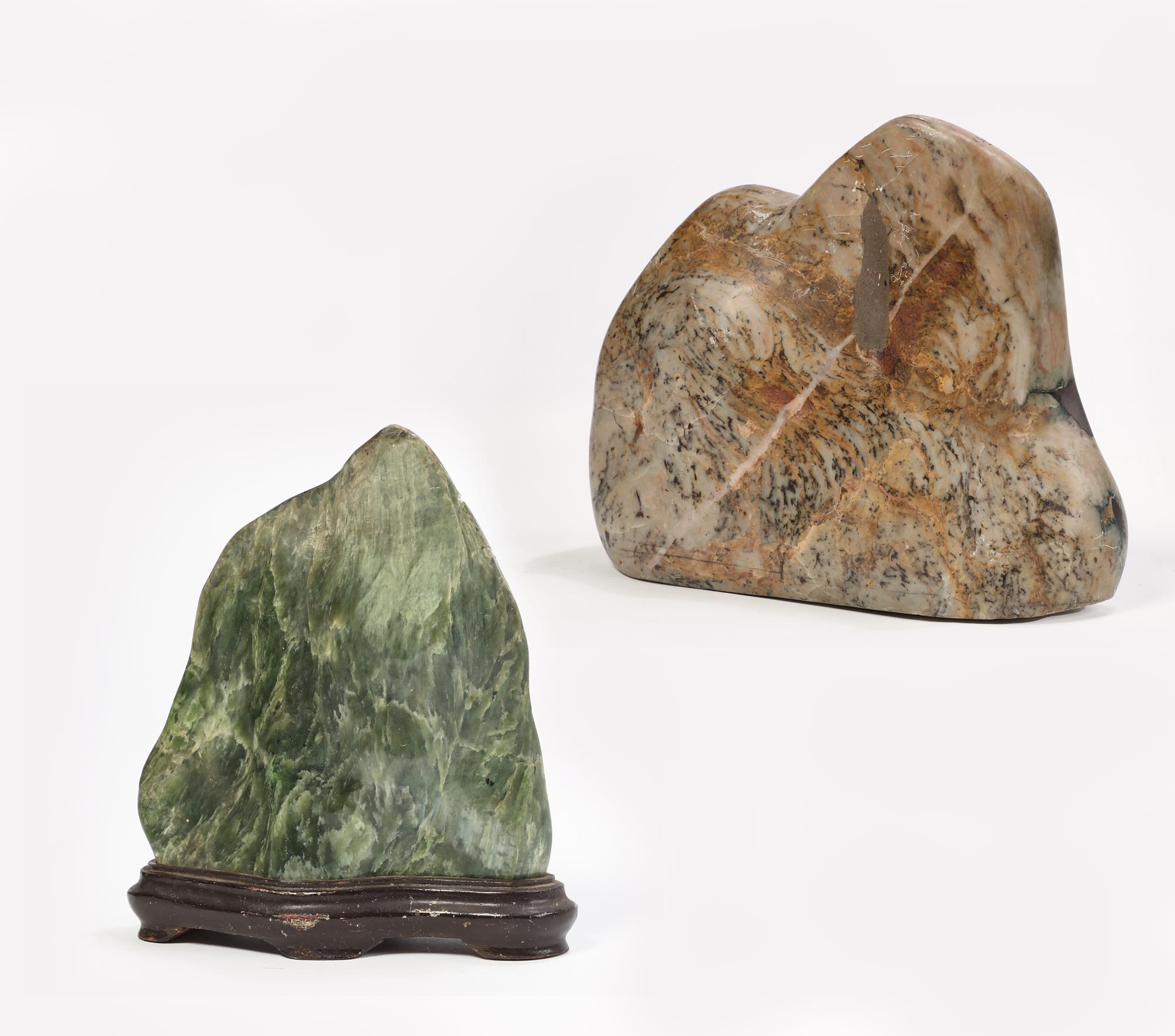 Lot - Two Chinese scholars' rocks