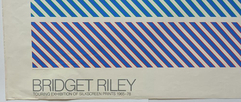 Lot - Bridget Riley Original Poster Litho Arts Council of Great Britain ...