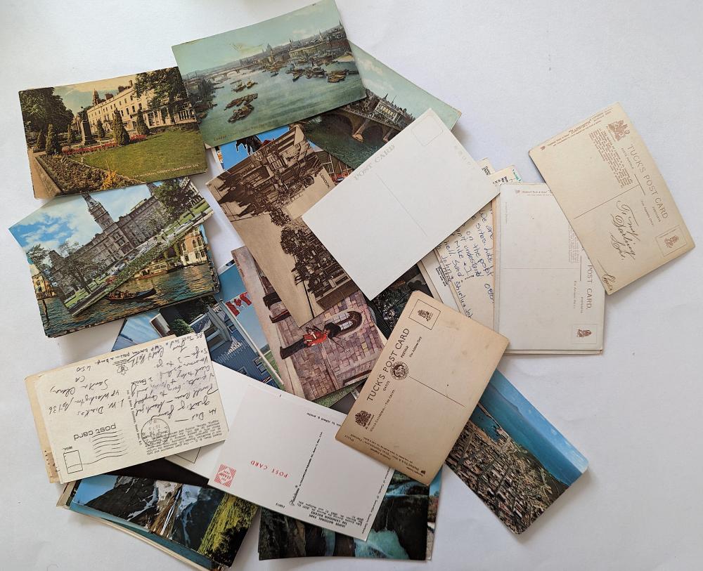 Lot - Vintage Group Travel Postcards Some with Stamps