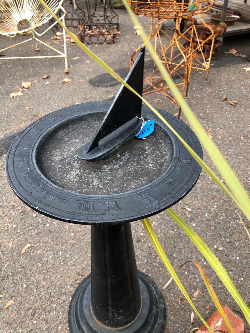 Lot - CAST IRON SAILBOAT NOMEN SUNDIAL