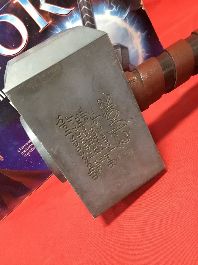 Lot - Marvel Studios Thor-The Mighty Hammer Mjolnir