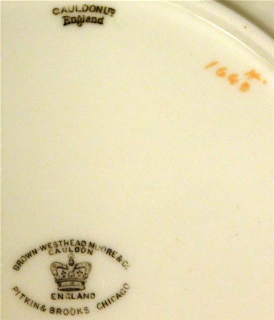 Lot - CHINA: Royal Cauldon, England dinnerware and servingware, seventy ...