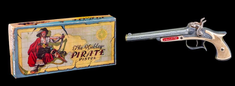 Lot - Hubley Pirate Pistol Cap Gun with Original Box