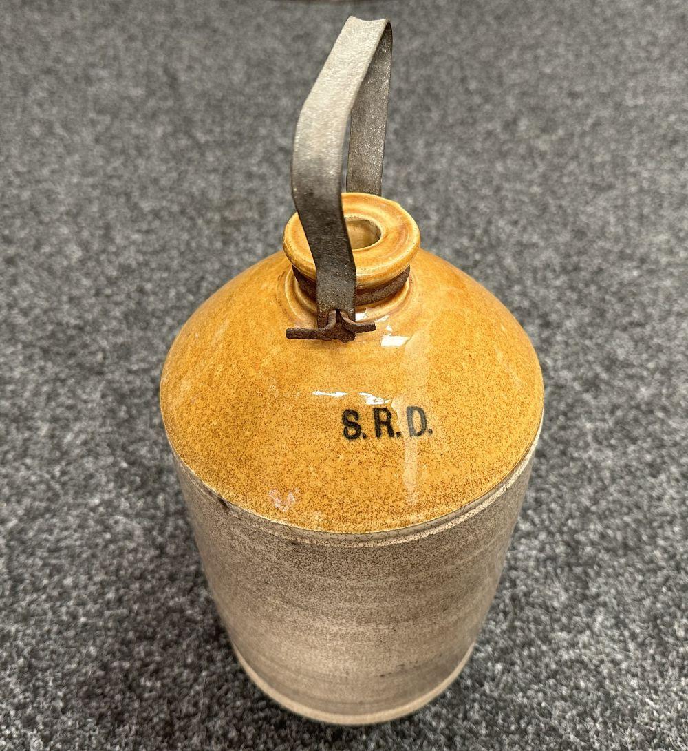 At Auction: WW1 British Rum Ration Stoneware Jar with "SRD" marking to ...