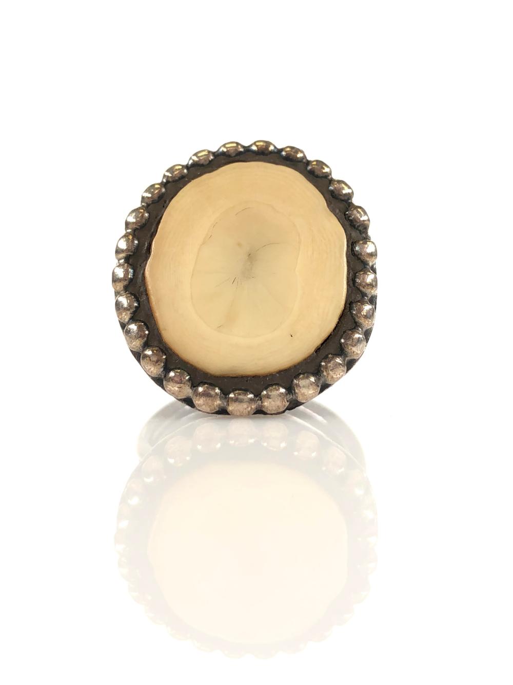 Sold Price: Native American Silver & Ivory Ring - February 1, 0120 9:00 ...