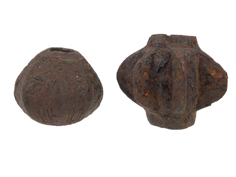 Lot - LOT OF 2 ANCIENT BYZANTINE IRON MACE HEADS