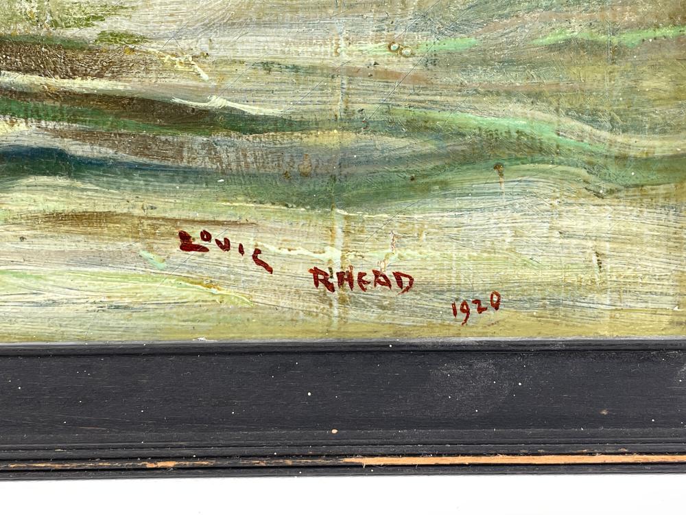 Lot - LOUIS JOHN RHEAD HOOKED TROUT (NO. 13) OIL ON CANVAS