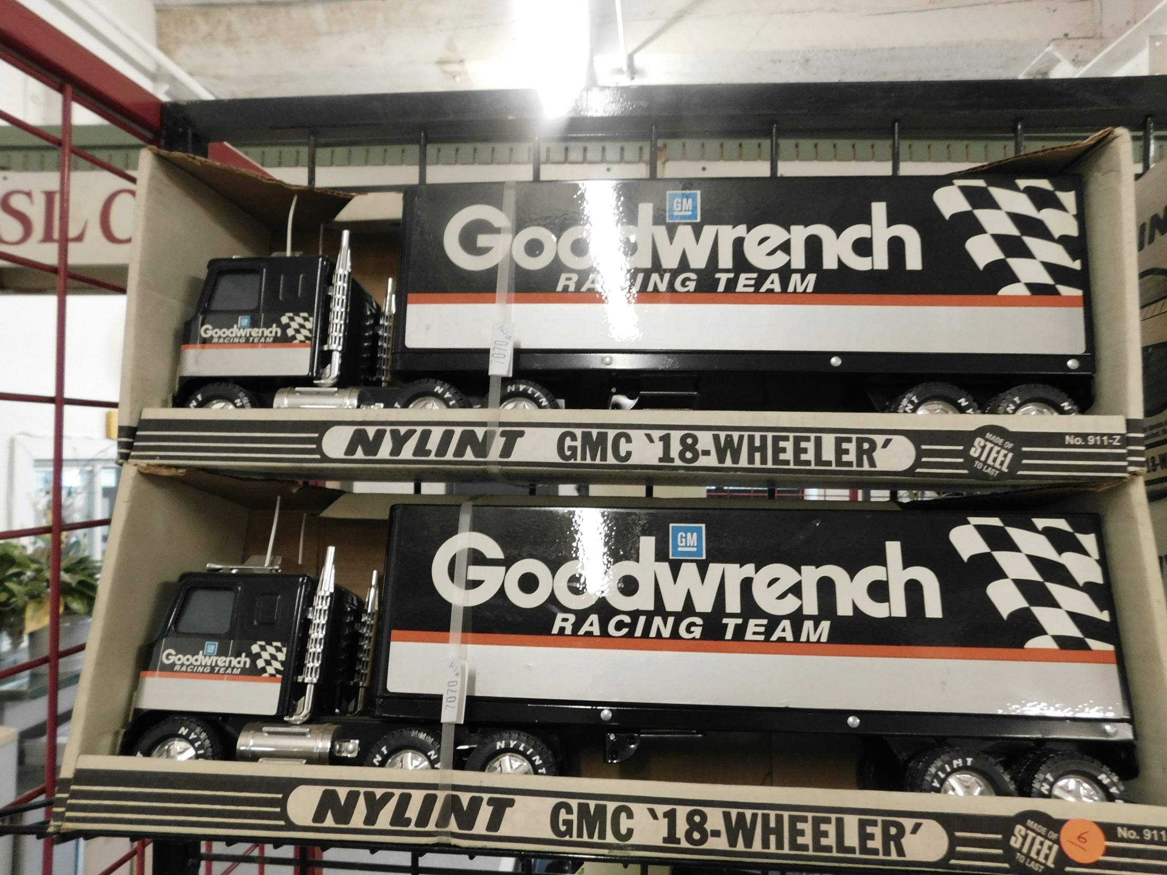 Lot - 2 Nylint Pressed Steel Tractor Trailers NIB