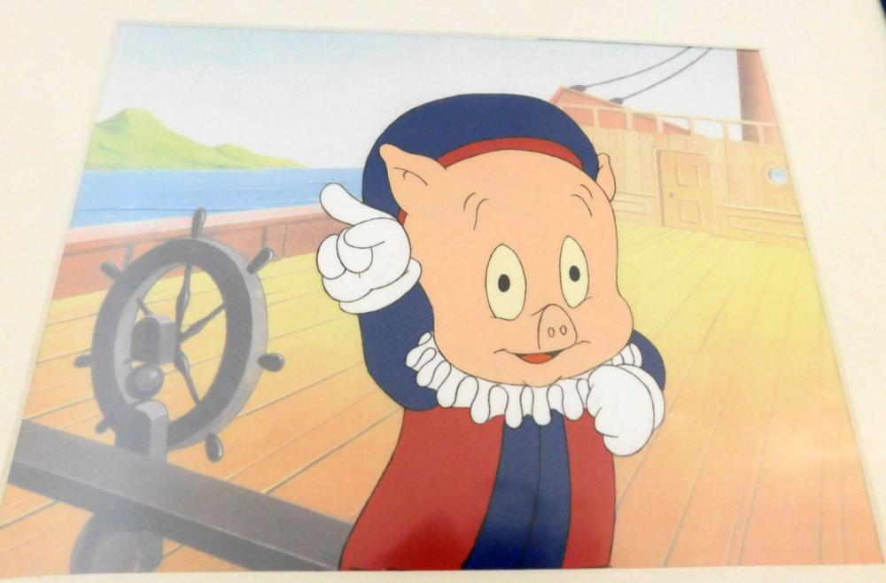 Lot - WB Original Production Cel Porky Pig