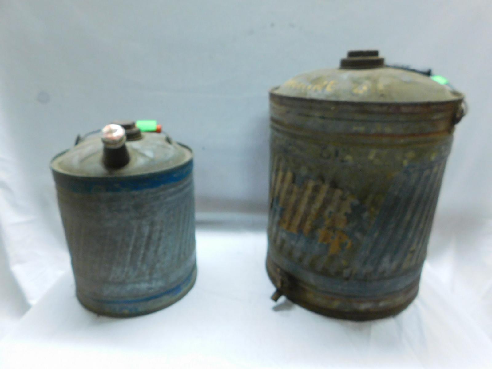 Lot - 2 Machine Oil Containers