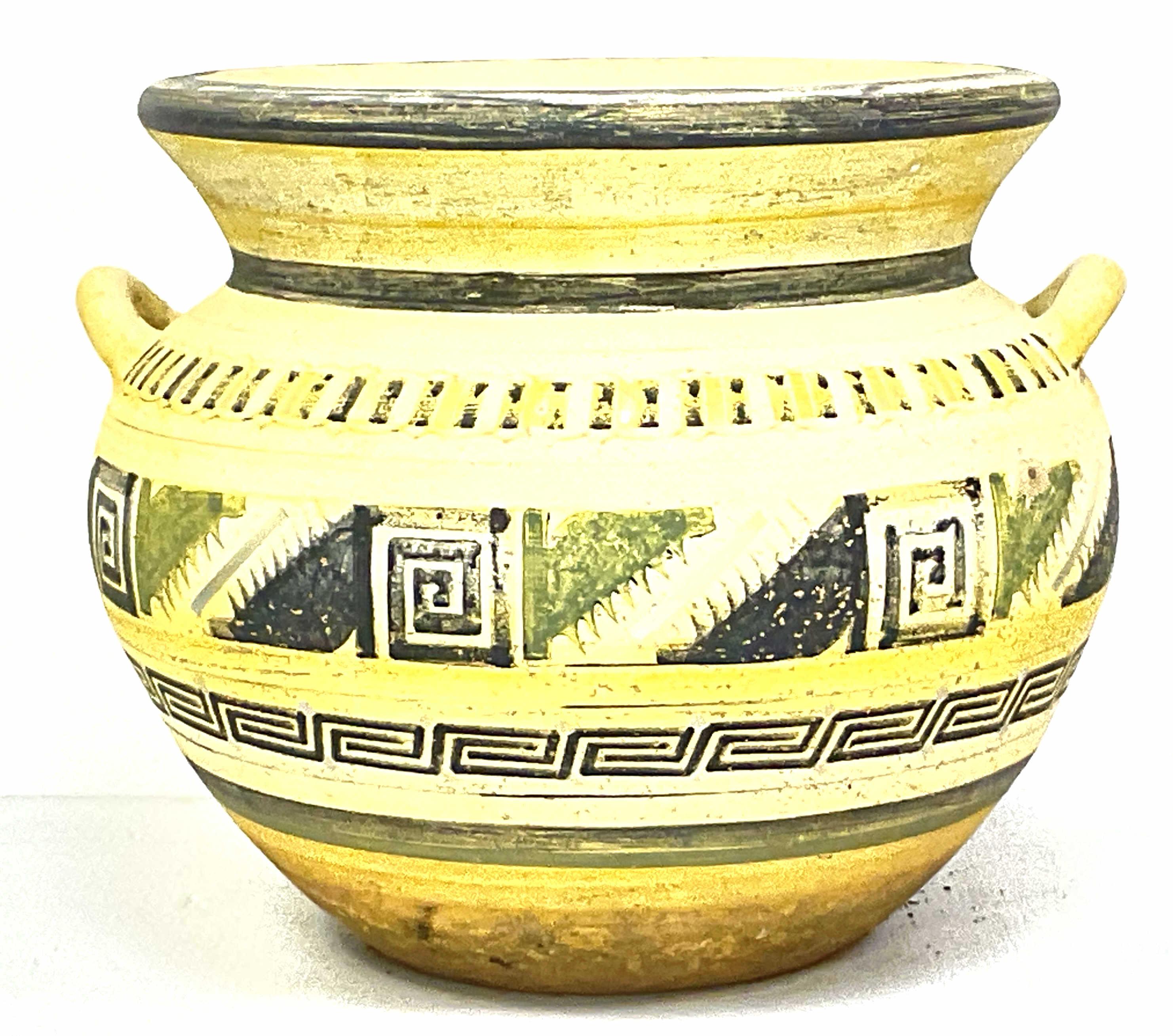 Lot - 16in Southwestern Ceramic Planter Pot