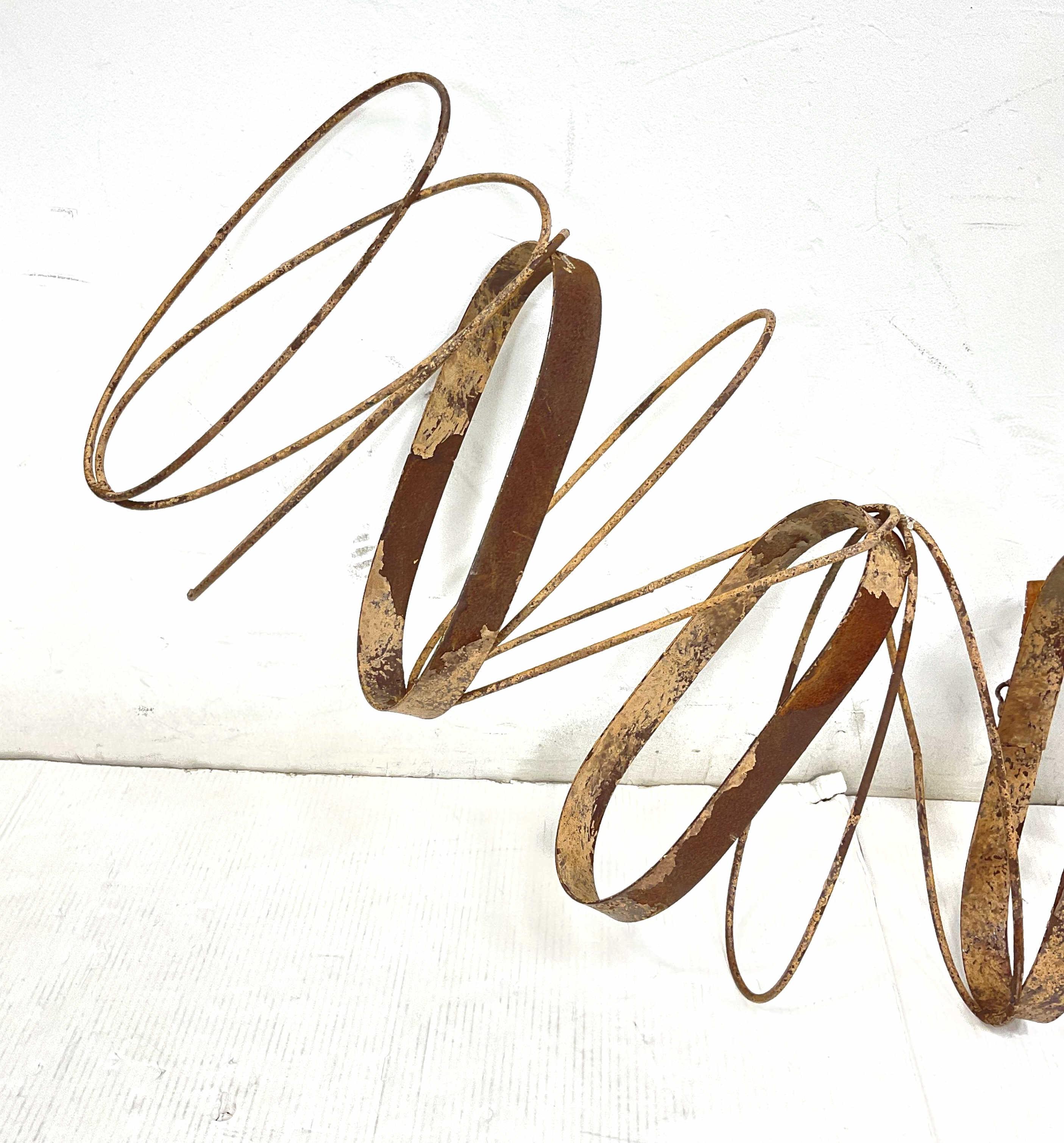 Lot - Rustic Abstract Rusted Iron Wall Sculpture