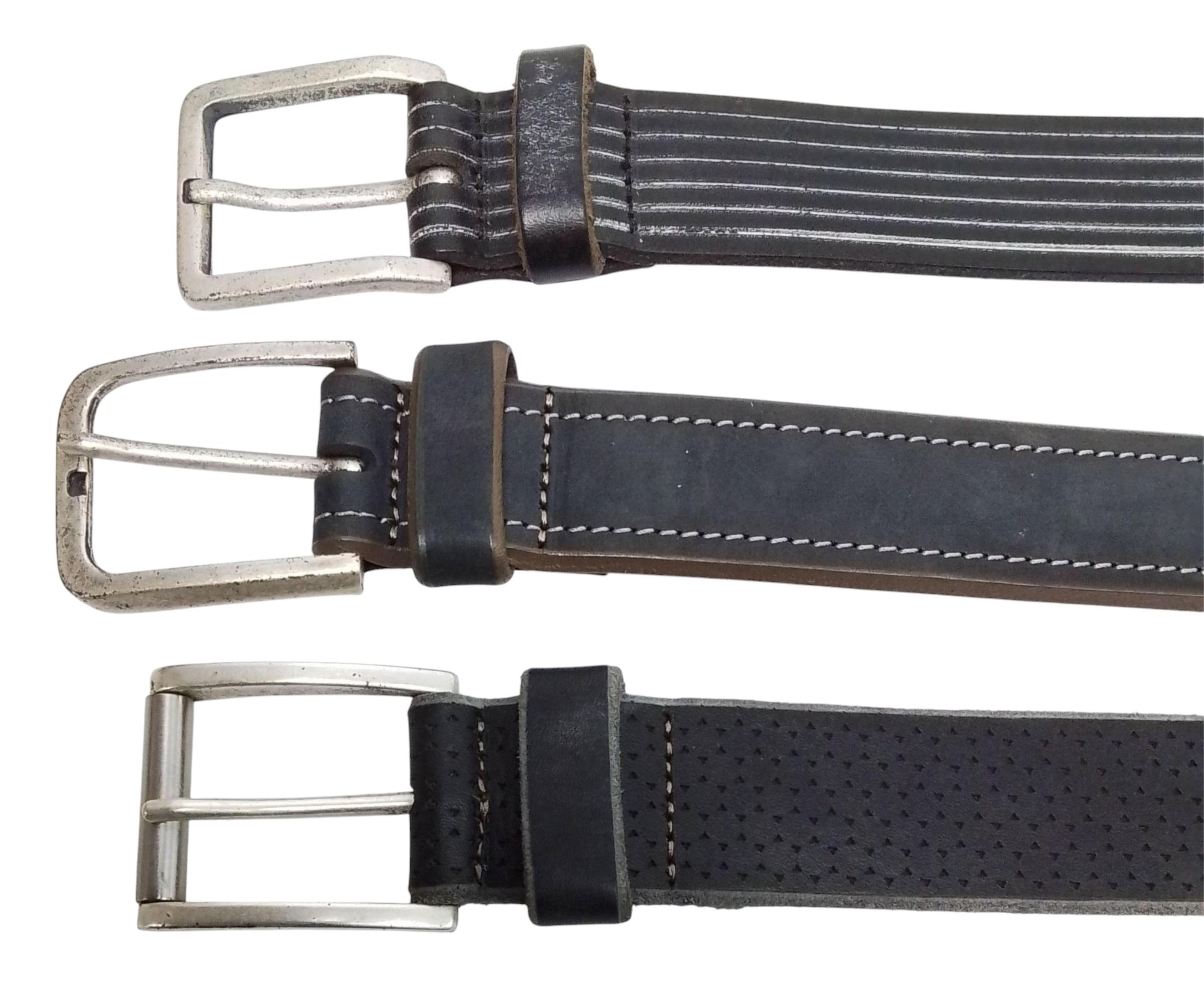 Lot - (3) Remo Tulliani Italian Leather Belts