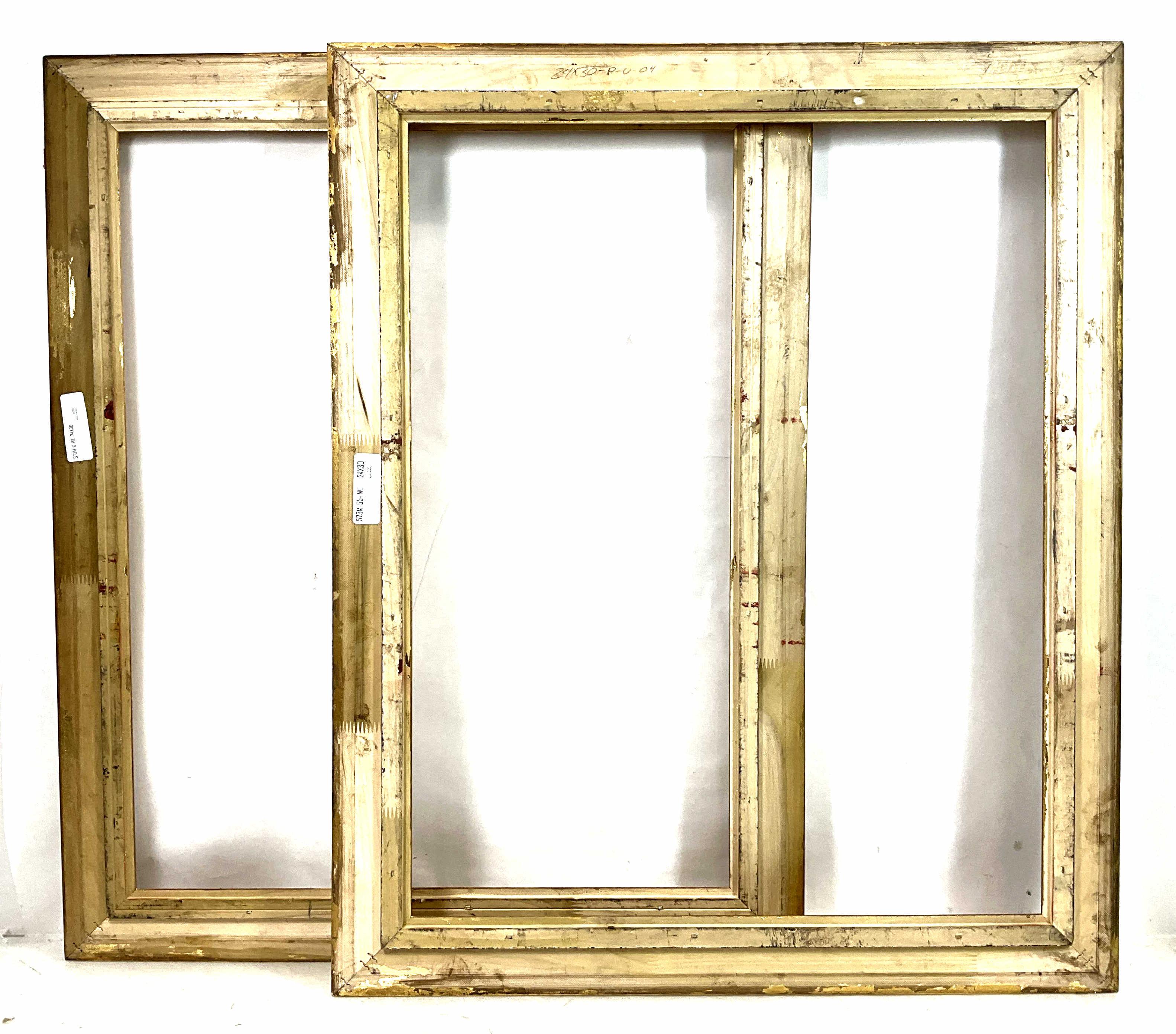 Lot - (2) Traditional Gold Gilt Style Art Frames