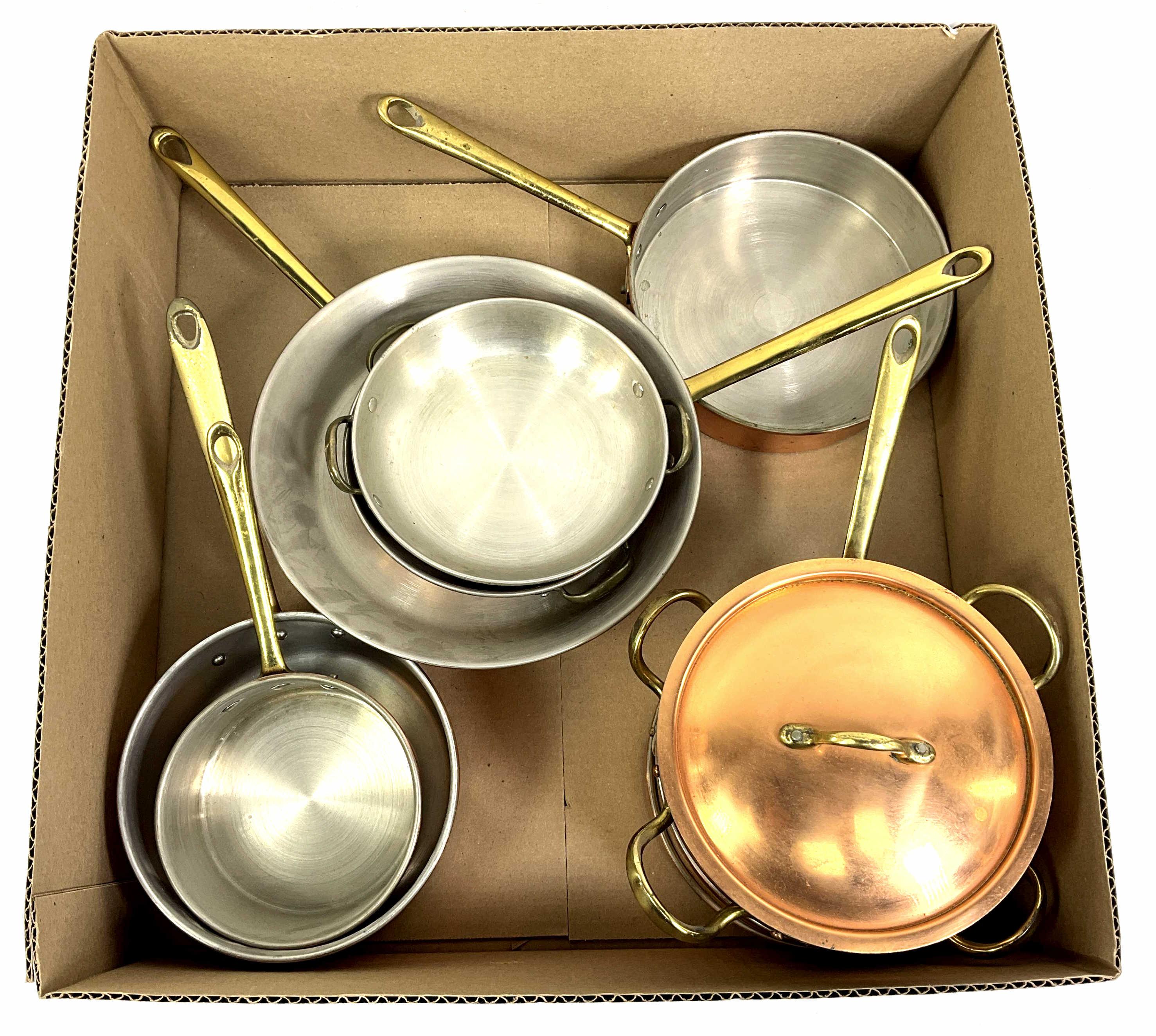 Lot - (8) Copper Pots & Pans