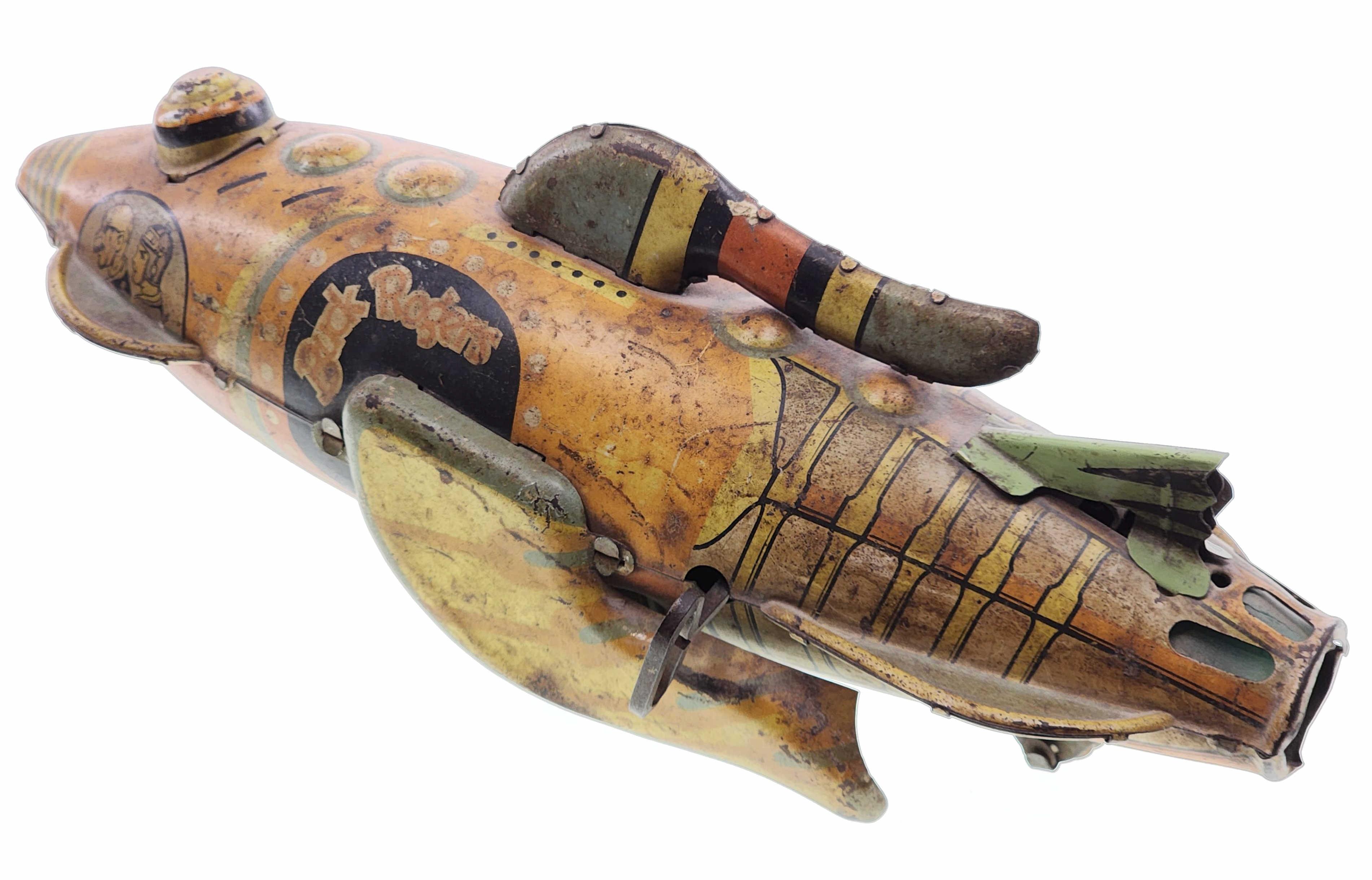 Lot - 1927 Buck Roger's Spaceship Wind Up Tin Toy