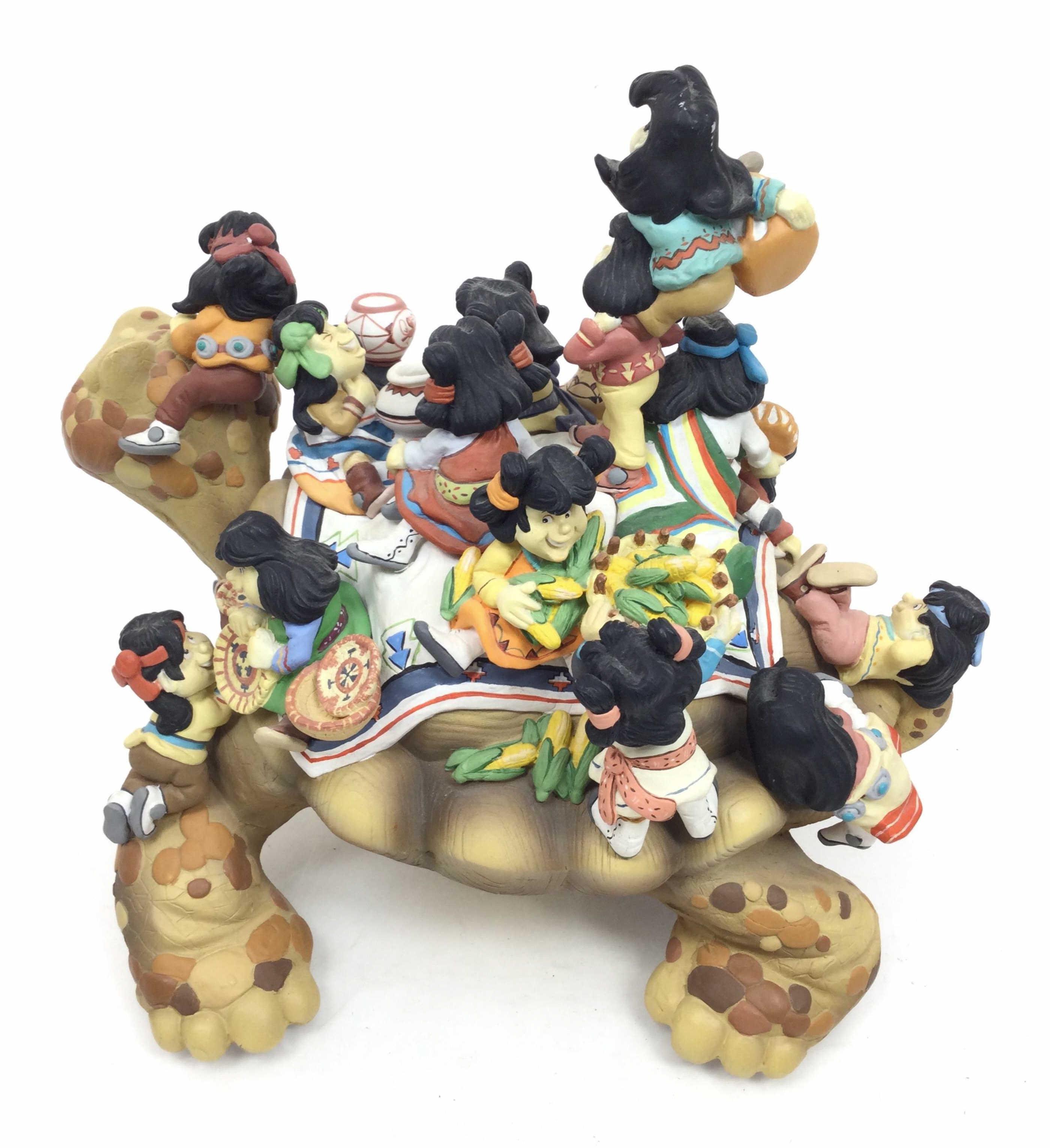 Lot - Jack Graham Signed Resin Story Teller Figure