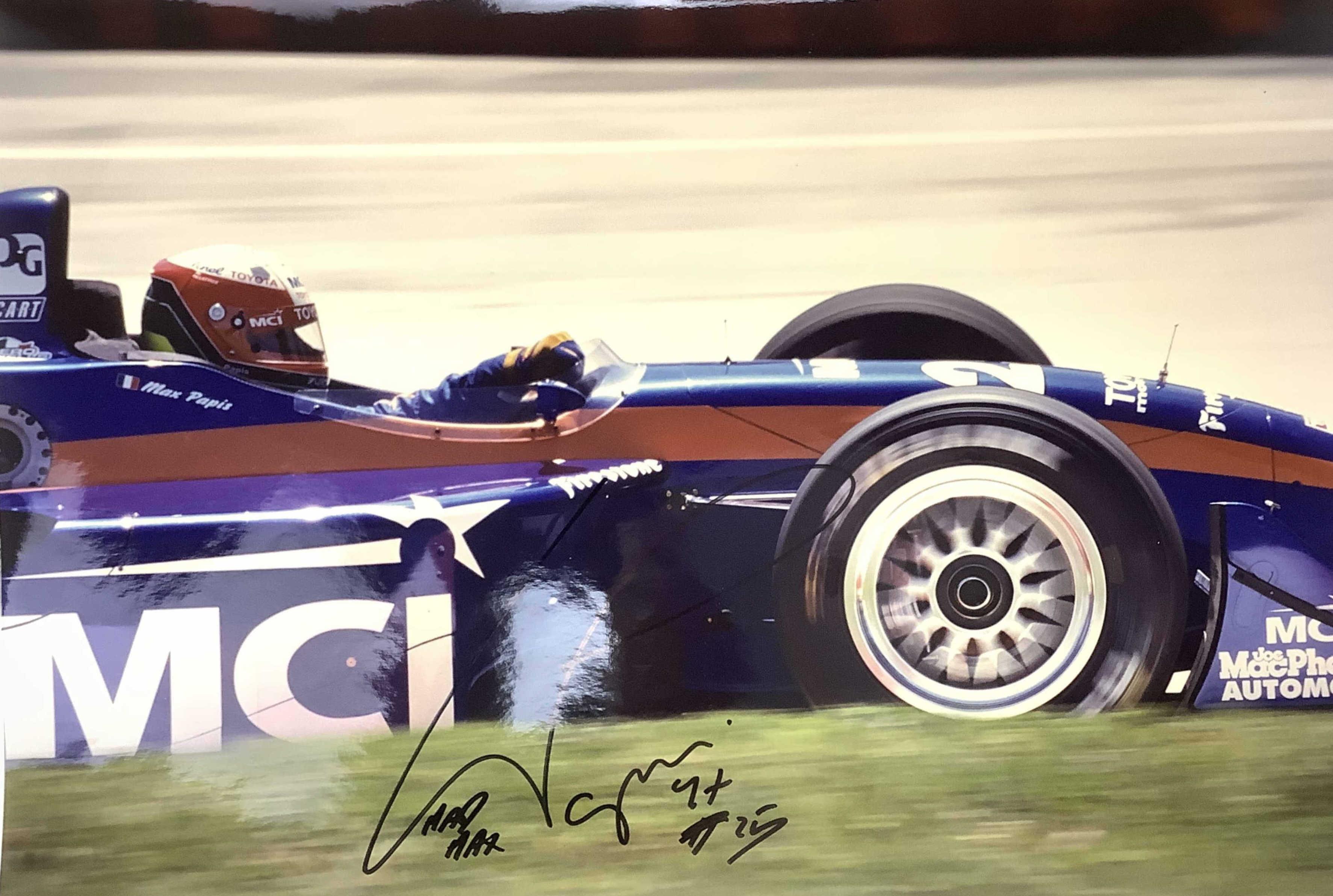 Lot - Max Papis Autographed 11x16in Photograph