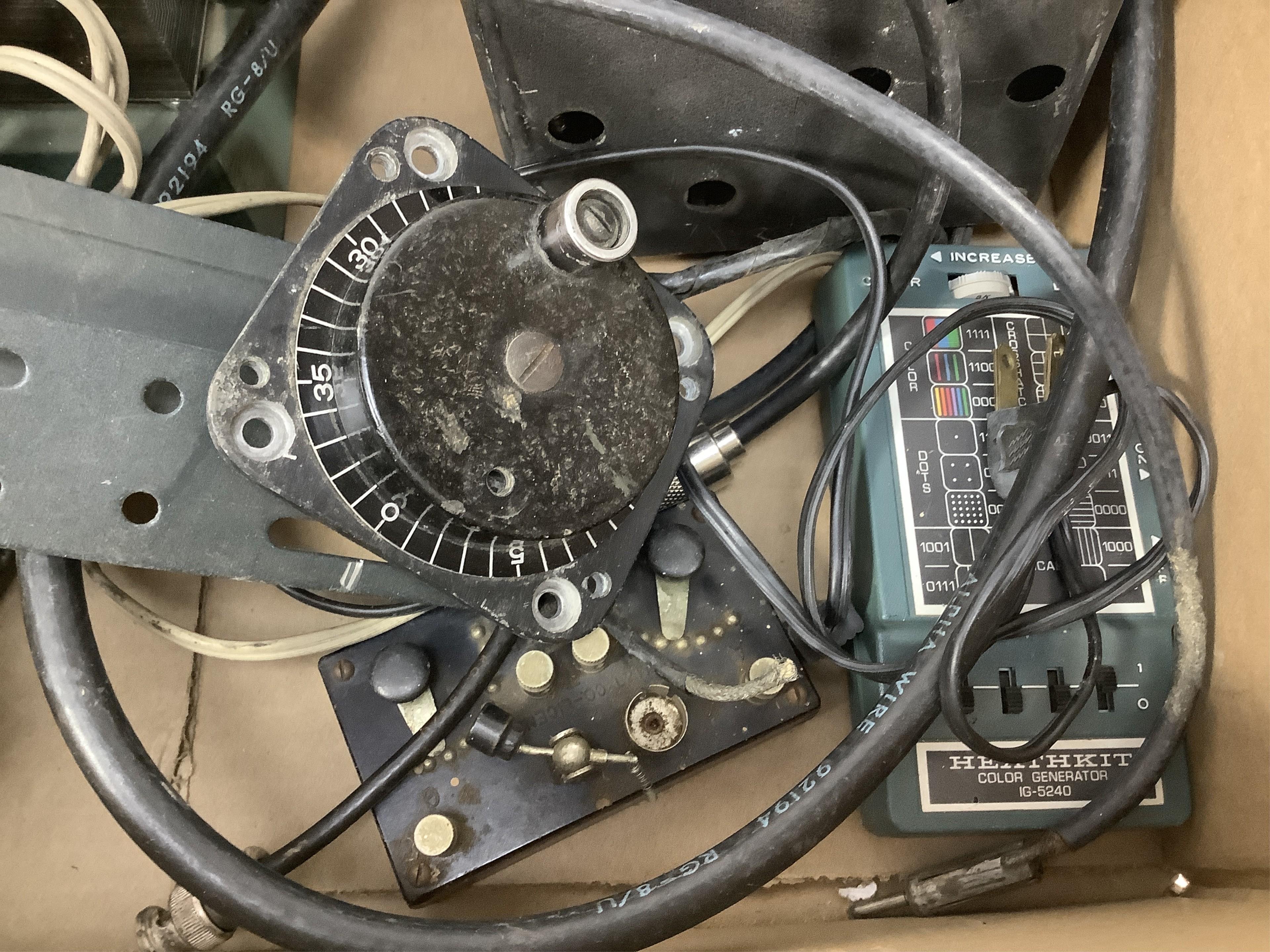 Lot - Vintage Electronics, Heathkit Scope, Dummy Load