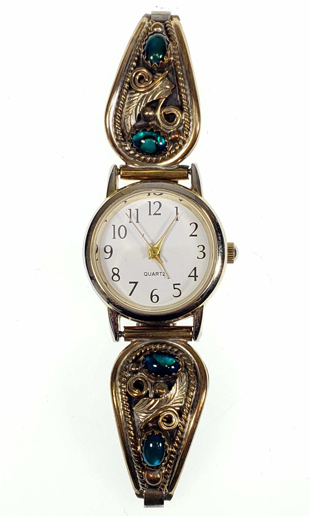 Lot - Justin Morris 12K G.F. Over Sterling Silver Watch