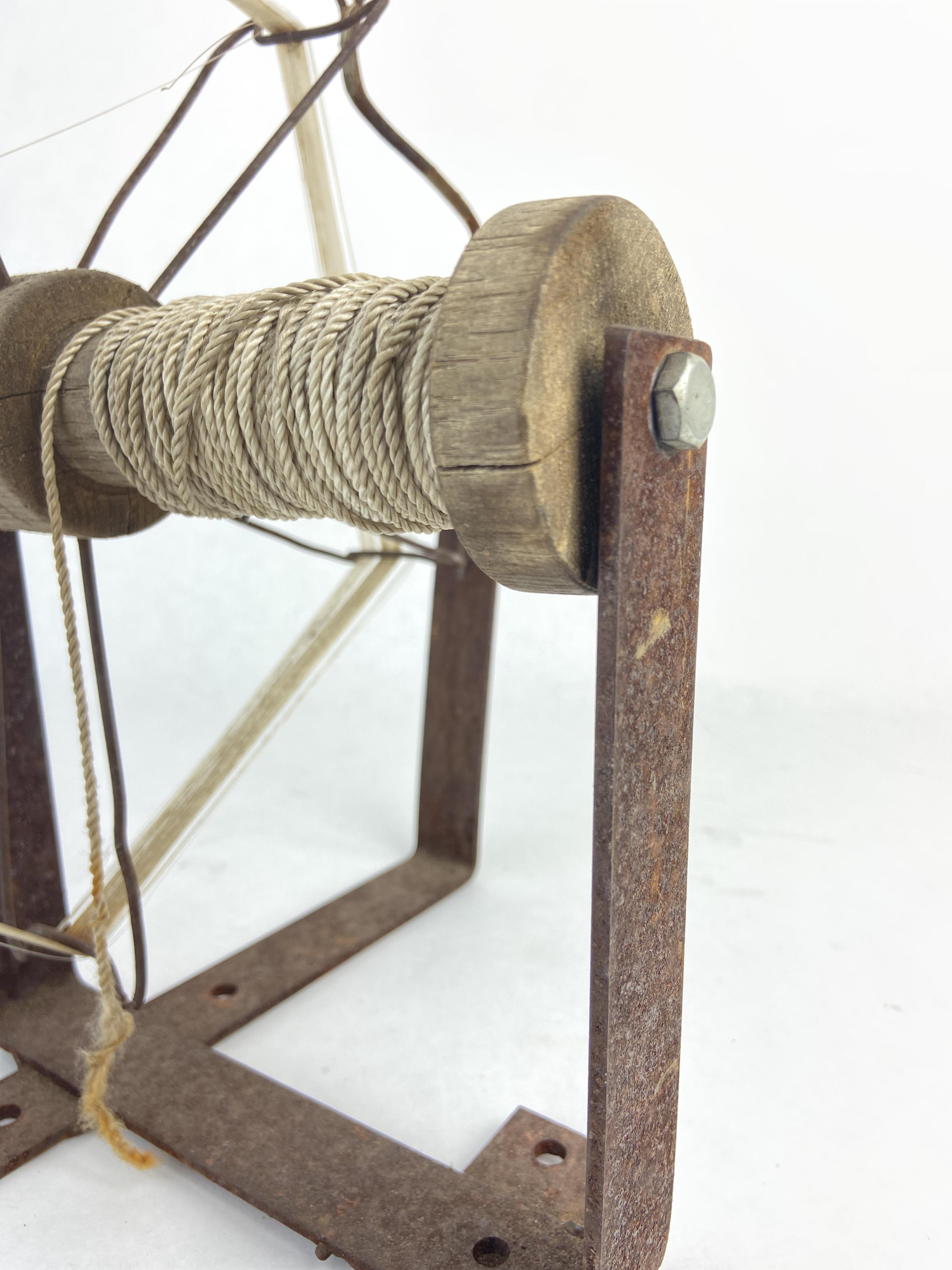 Lot - Antique Crudely Made Fishing Line Winder