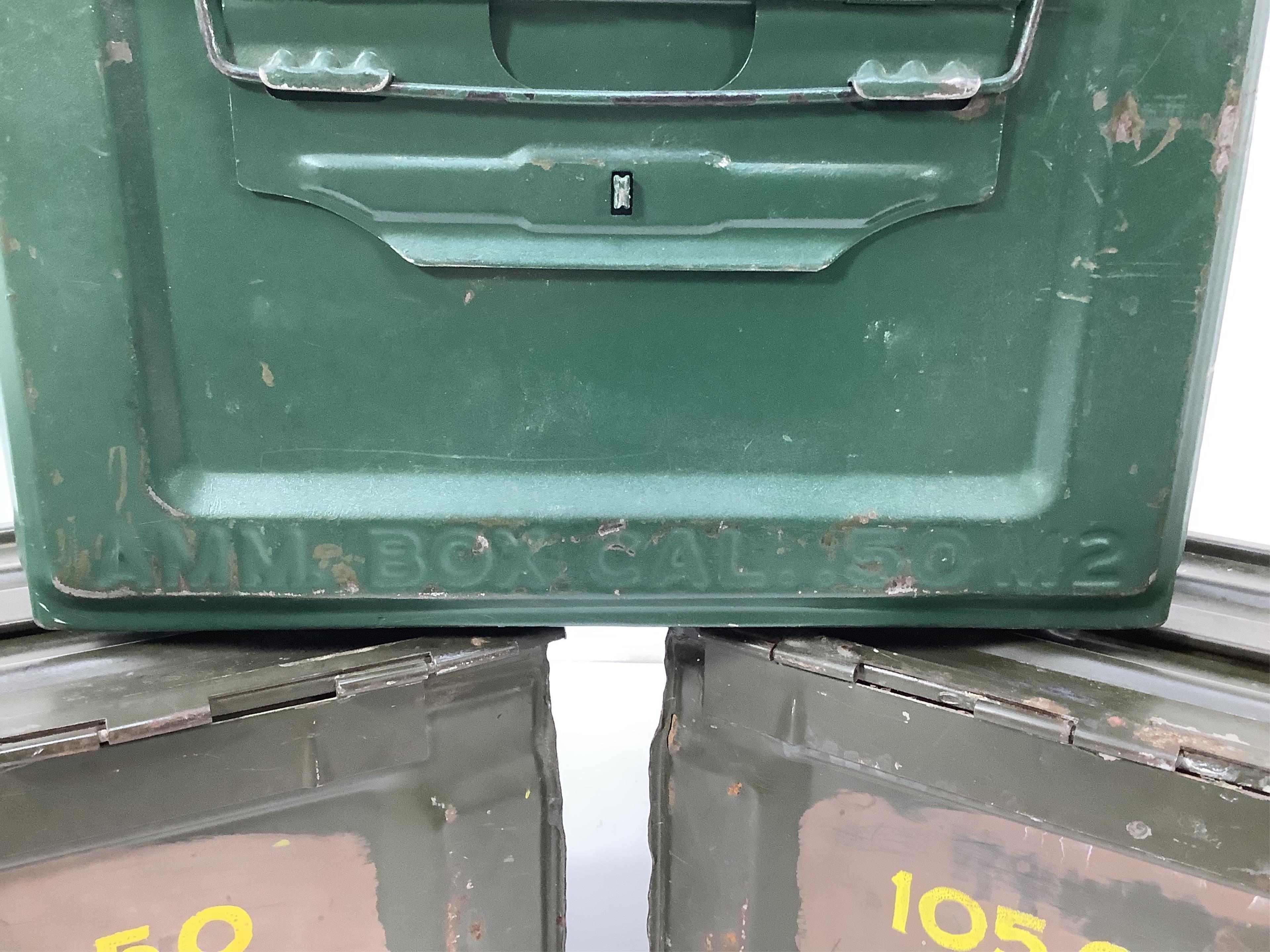 Lot - (3) Side Opening Ammo Cans