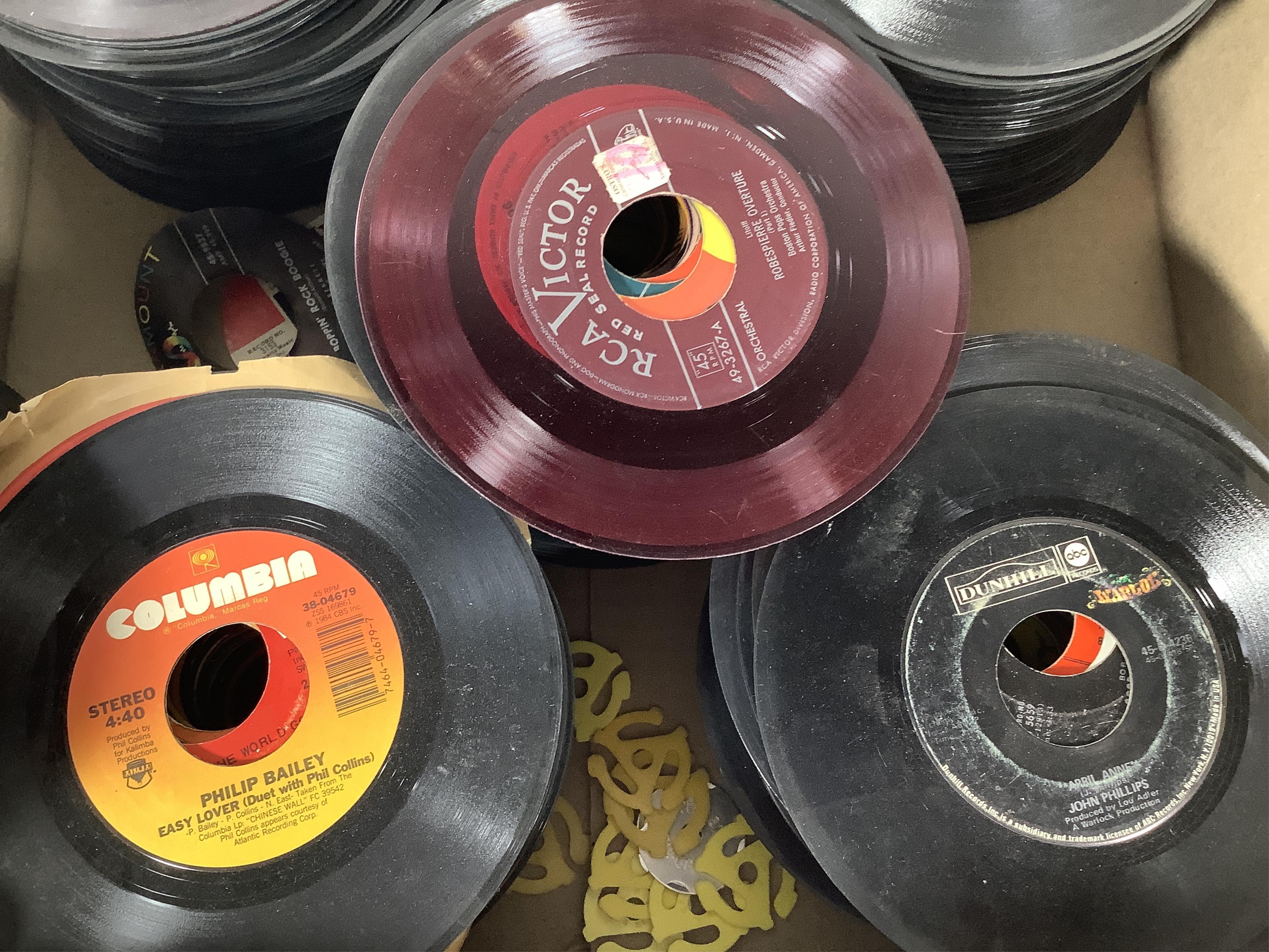 Lot - Vintage 45 Rpm Records, John Phillips, Philip
