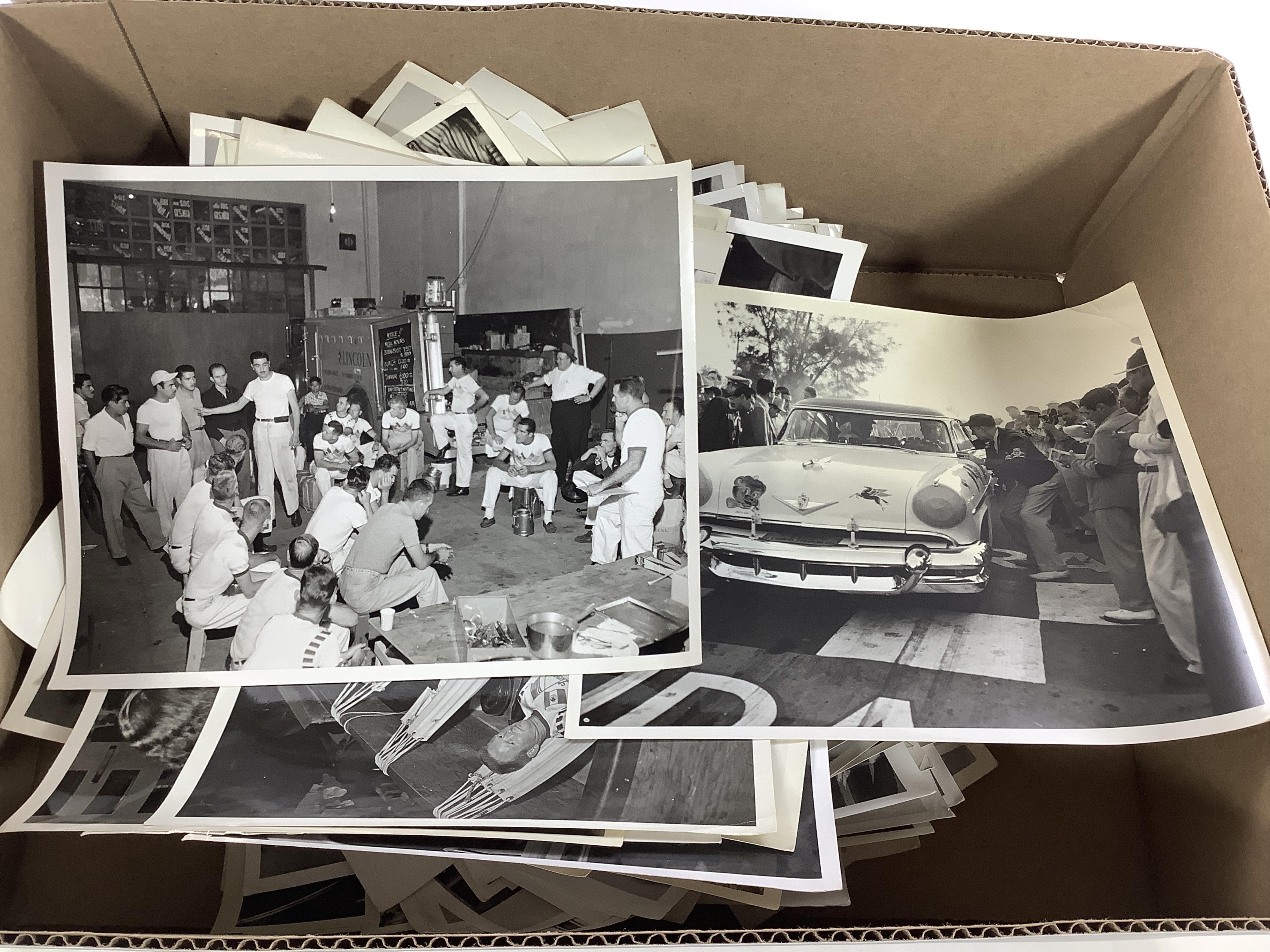 Lot - (80+) 1950’s Race Car Drivers Black & White Photos
