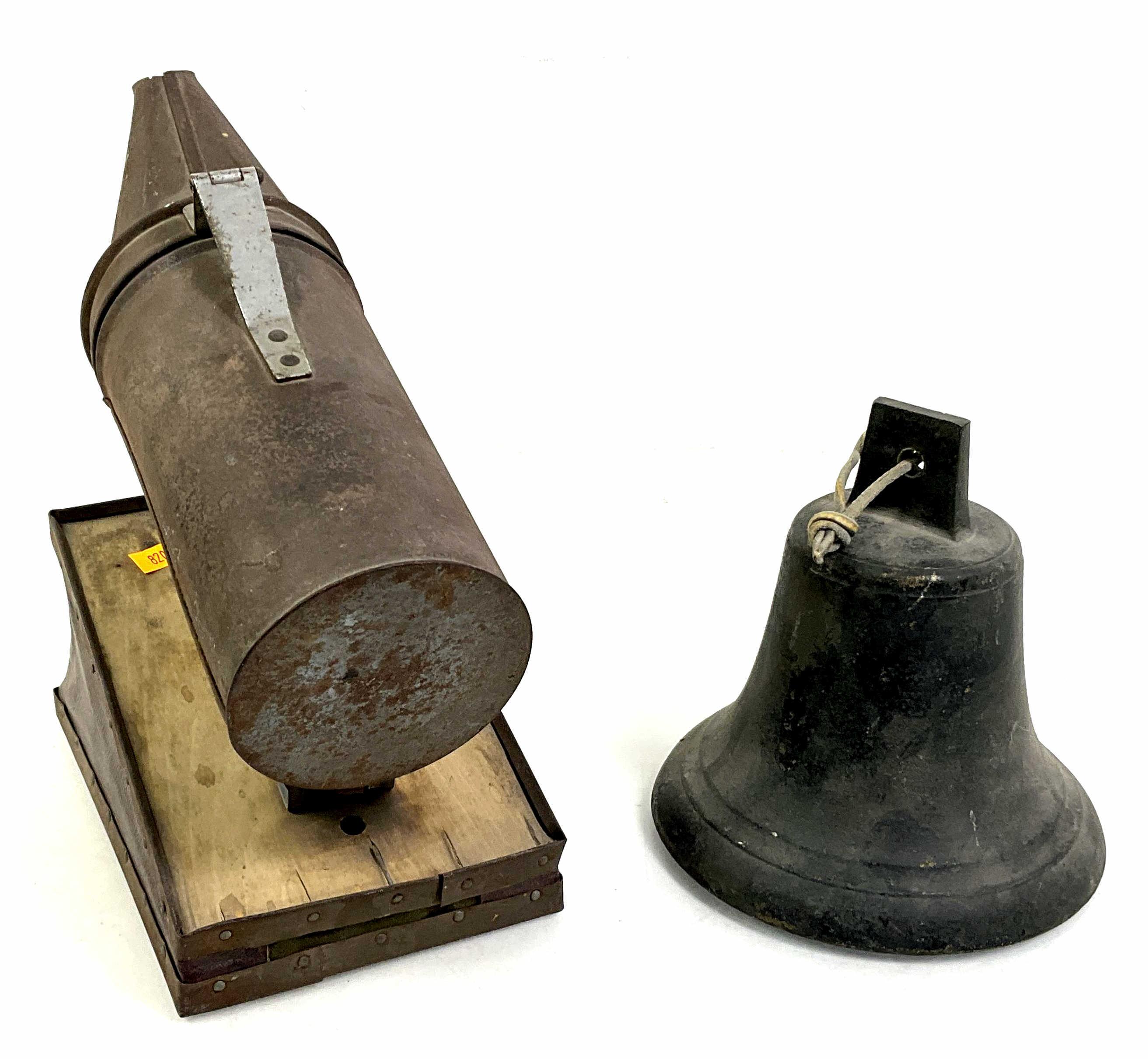 Lot - (2) Vintage Honey Bee Smoker & School bell