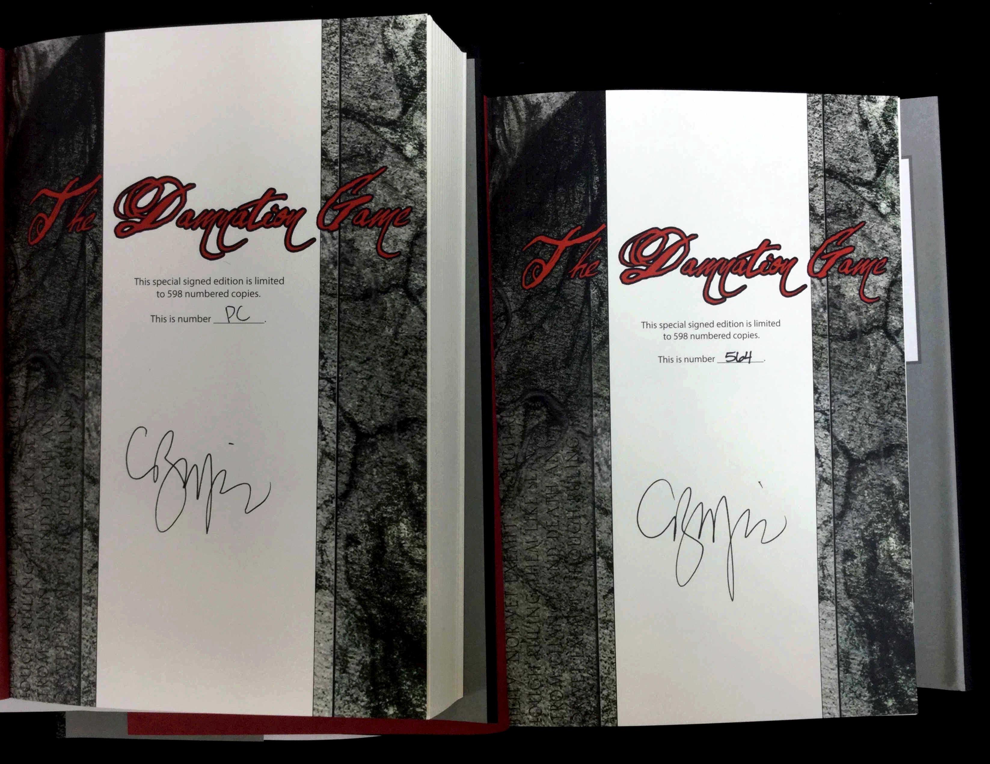 Lot - (4) Clive Barker Signed Hardcover Book Novels