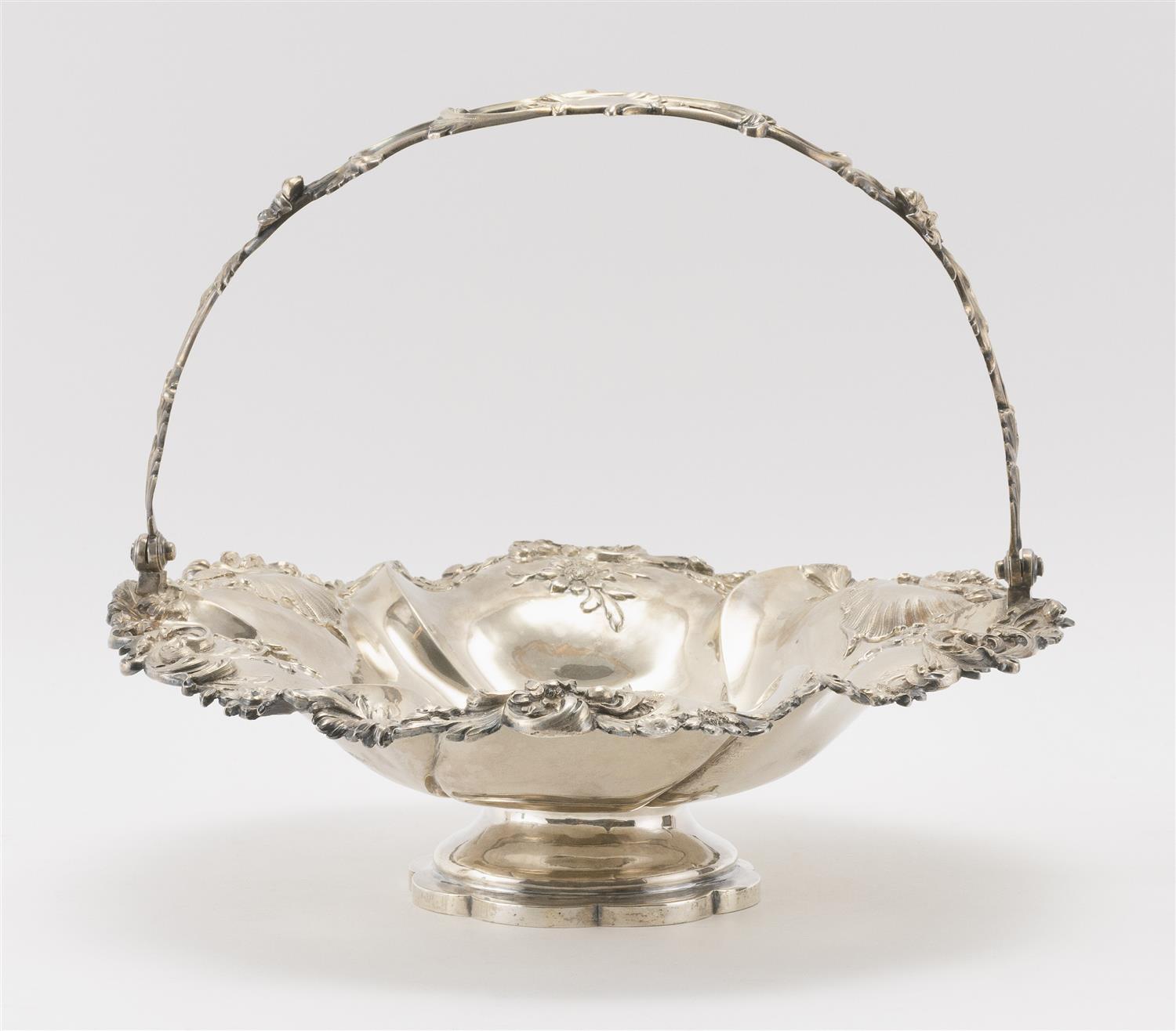Lot - WILLIAM IV STERLING SILVER CAKE BASKET Charles Reily & George ...