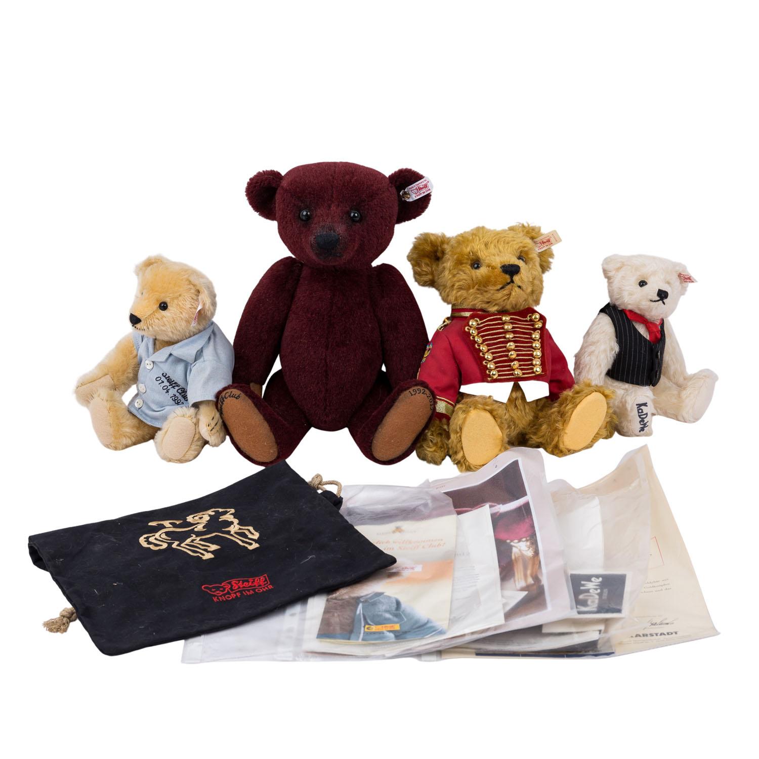 At Auction: STEIFF 4-piece set of bears from limited special editions ...