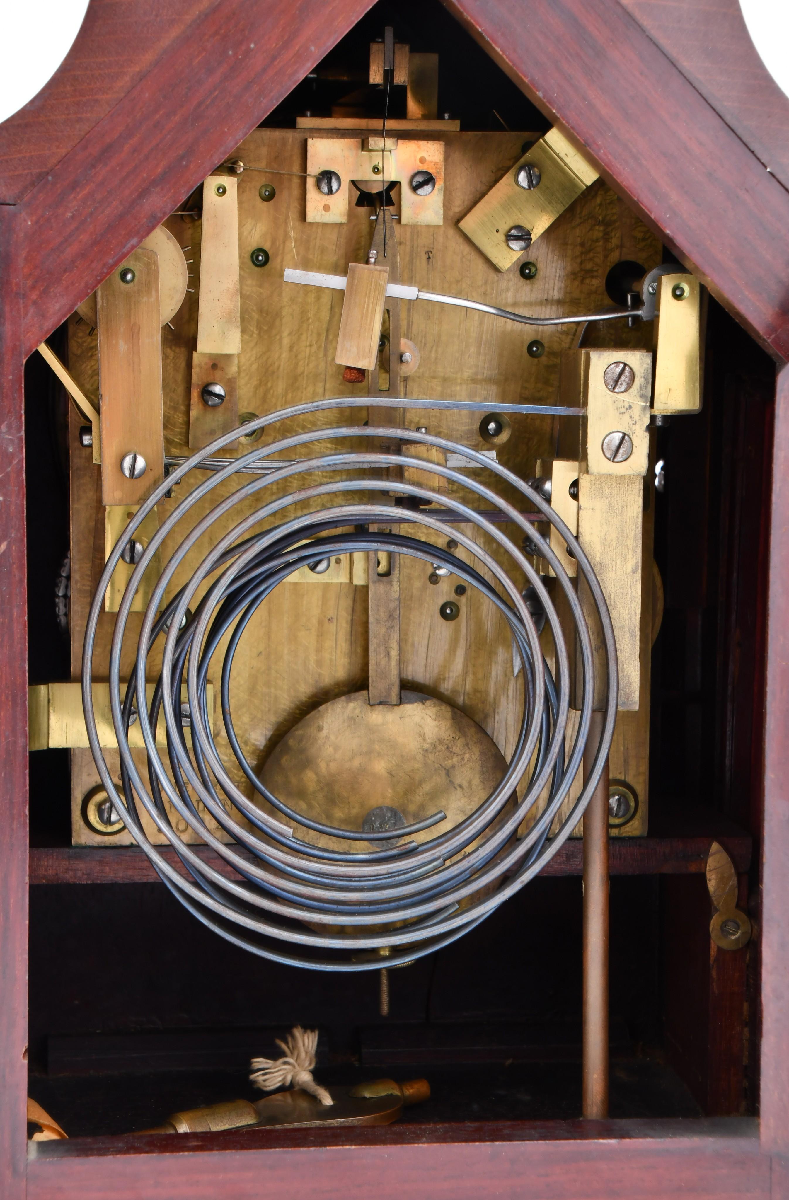 Lot - English Triple Fusee Bracket Clock