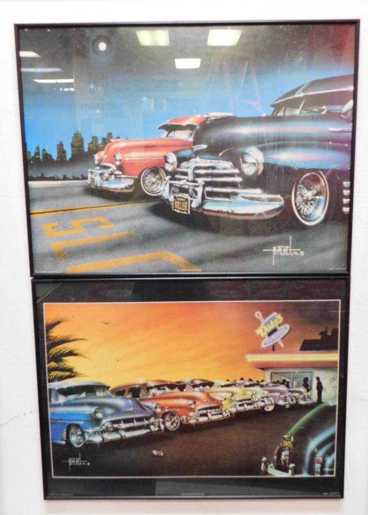 Sold at Auction: M. PICKEL FRAMED LITHOGRAPH POSTERS