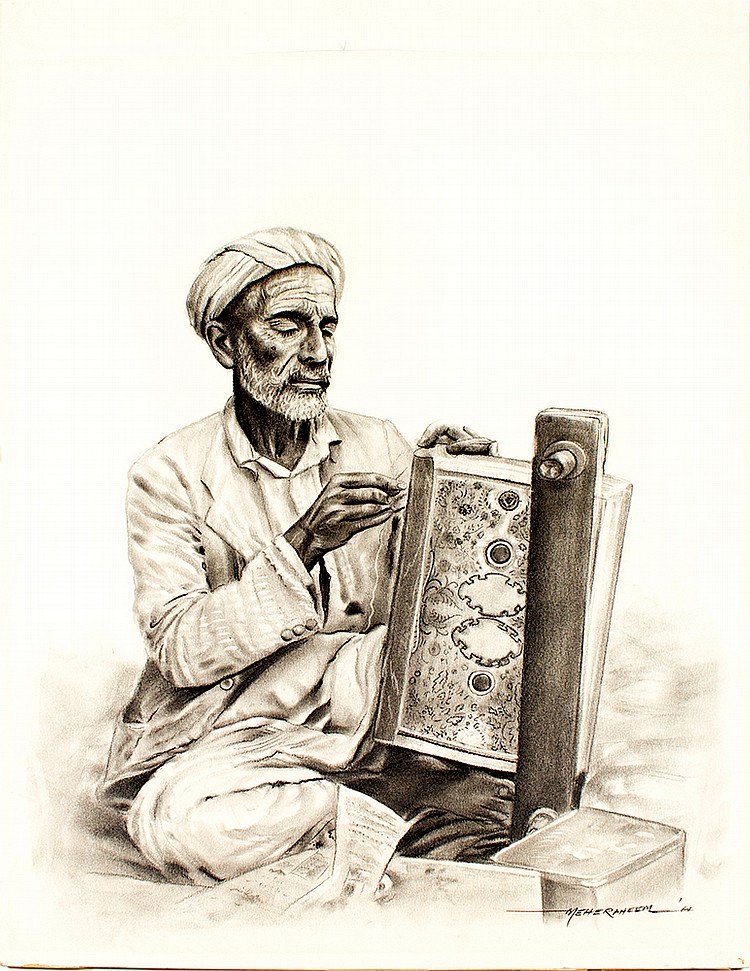 Sold at Auction: Portrait of an Artist at Work
