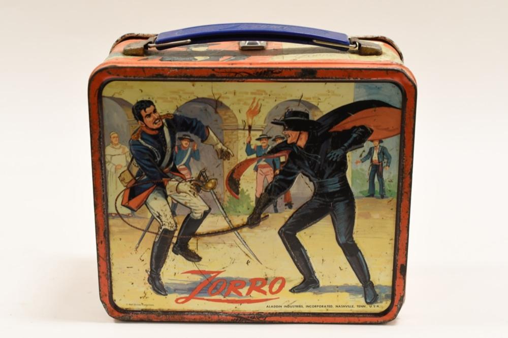1966 Aladdin Zorro Metal Lunch Box